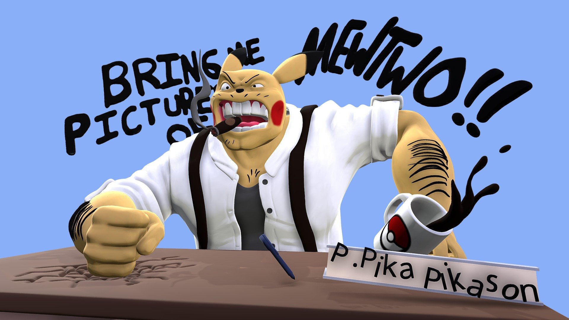 P. Pika Pikason - 3D model by McFuzz [4cbc60a] - Sketchfab