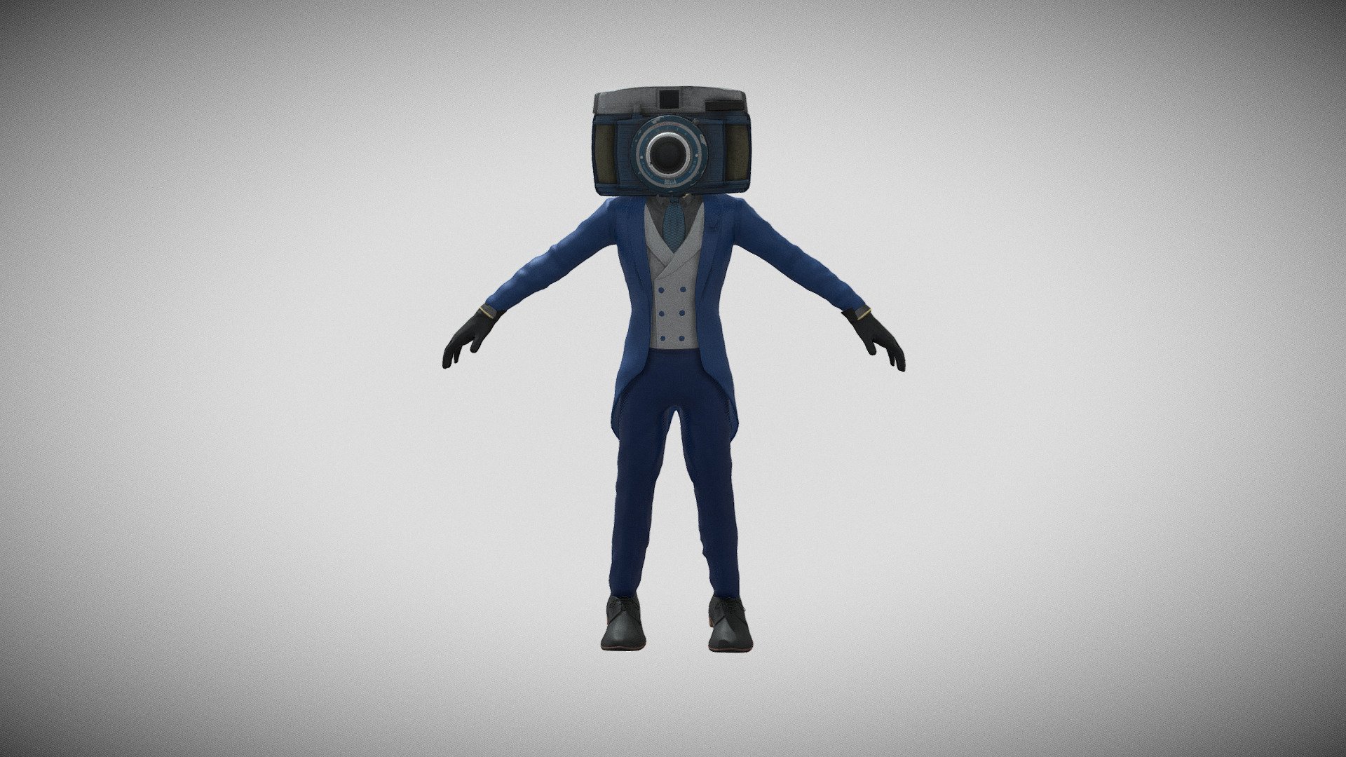 official blue cameraman DOM STUDIO - 3D model by Wawallye (@.Wawallye ...