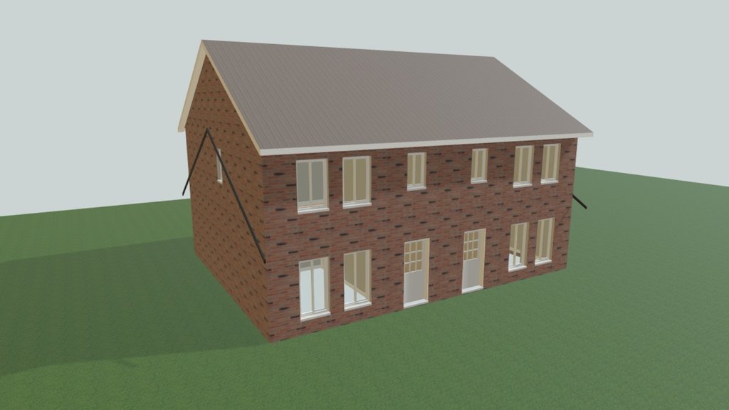 House Type A - 3D model by DESIGN YOUR BUILD (@paulomac) [4cbe19a ...