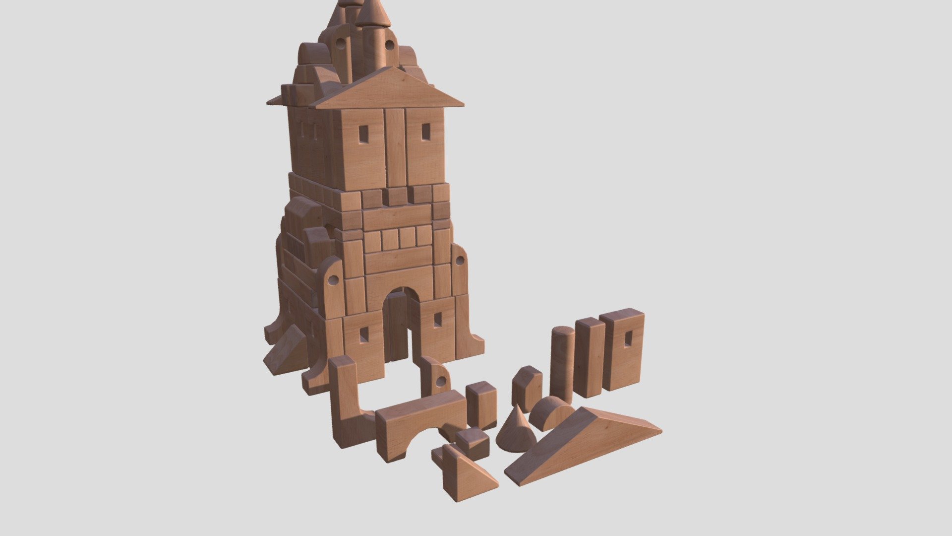 unitblockcastle - Download Free 3D model by gbrogan23 [4cbf6b2] - Sketchfab
