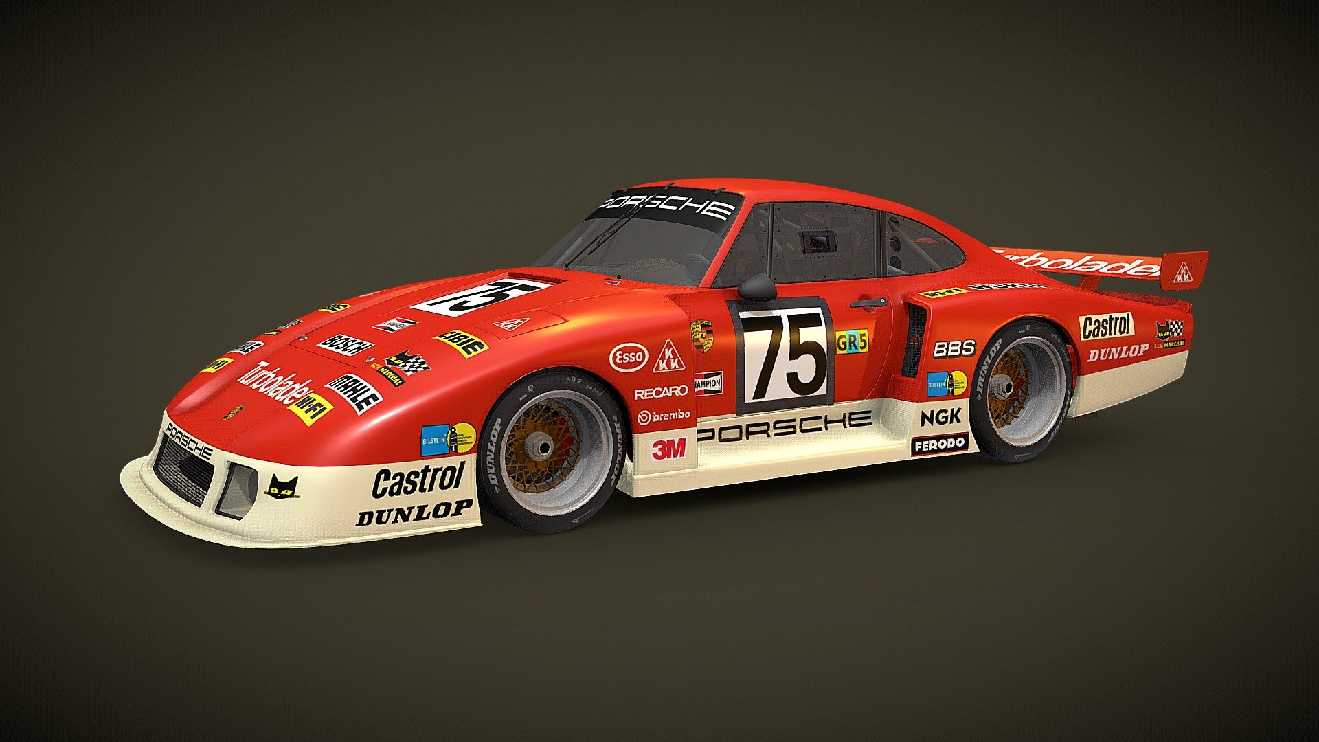 Porsche Group 5 fantasy race car (version 2) - 3D model by Todor ...