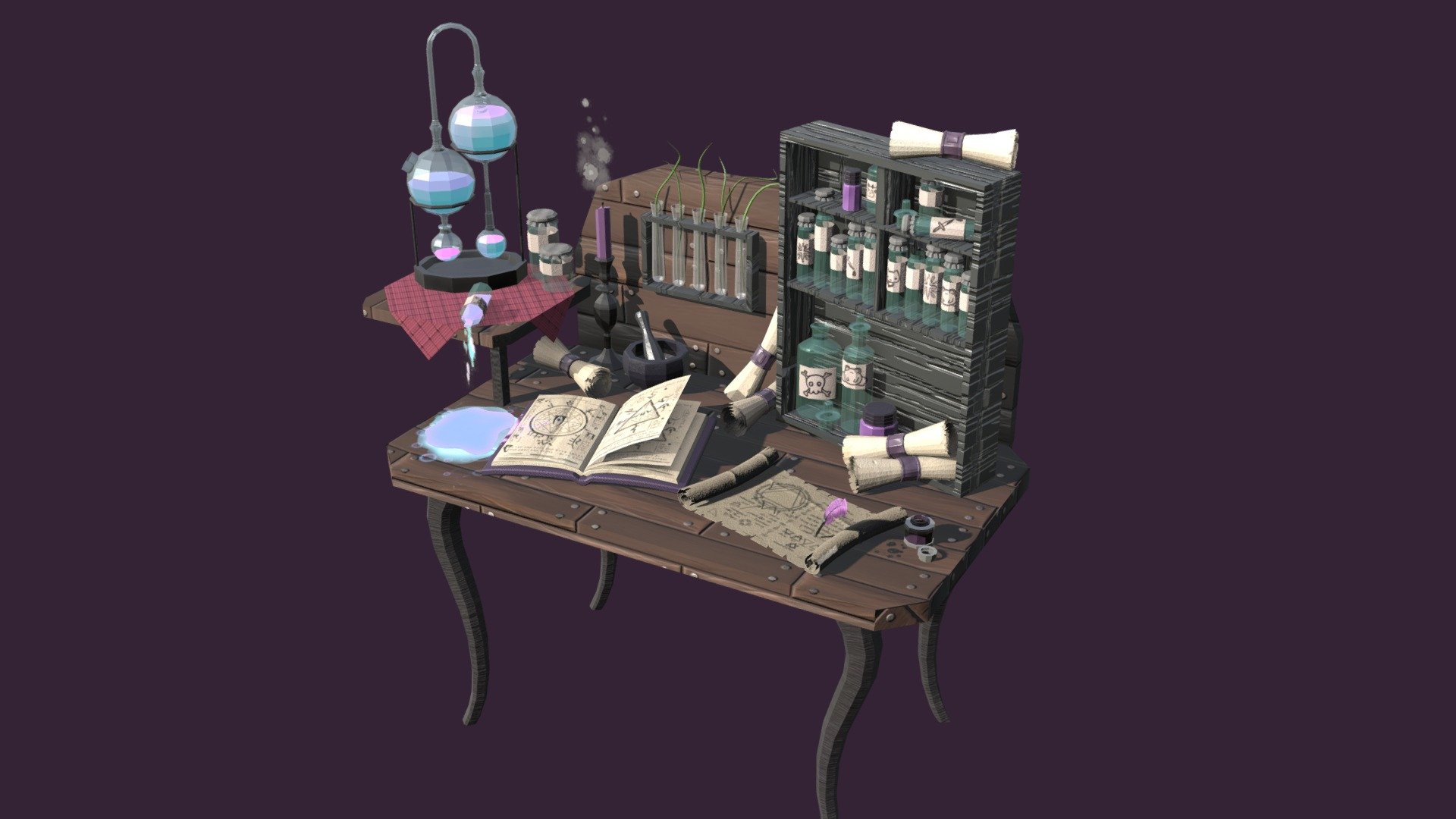 Alchemy Table - 3D model by Kaitlyn Kinsey (@kaitlynkinsey) [4cc1c1f ...
