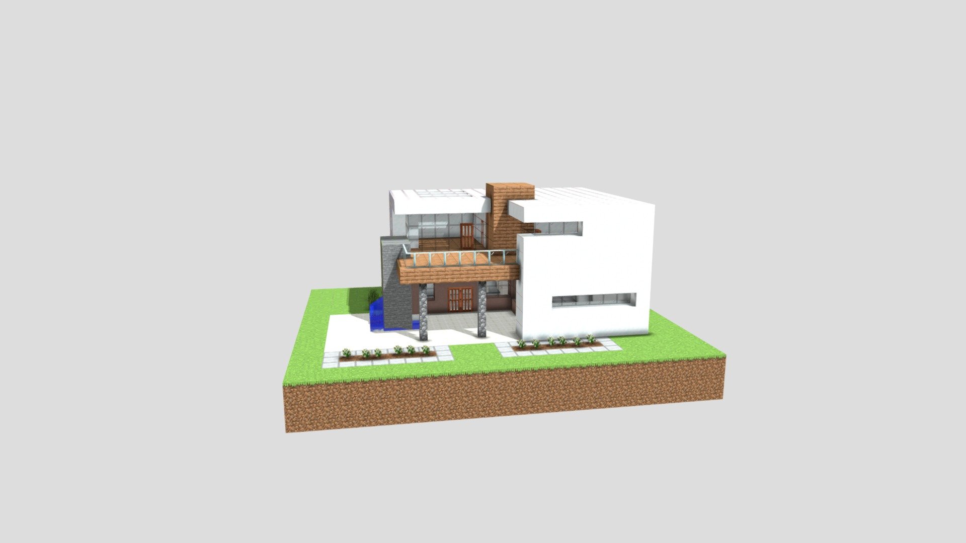 Minecraft Mini Modern House - Download Free 3D model by jar (@jar9th ...