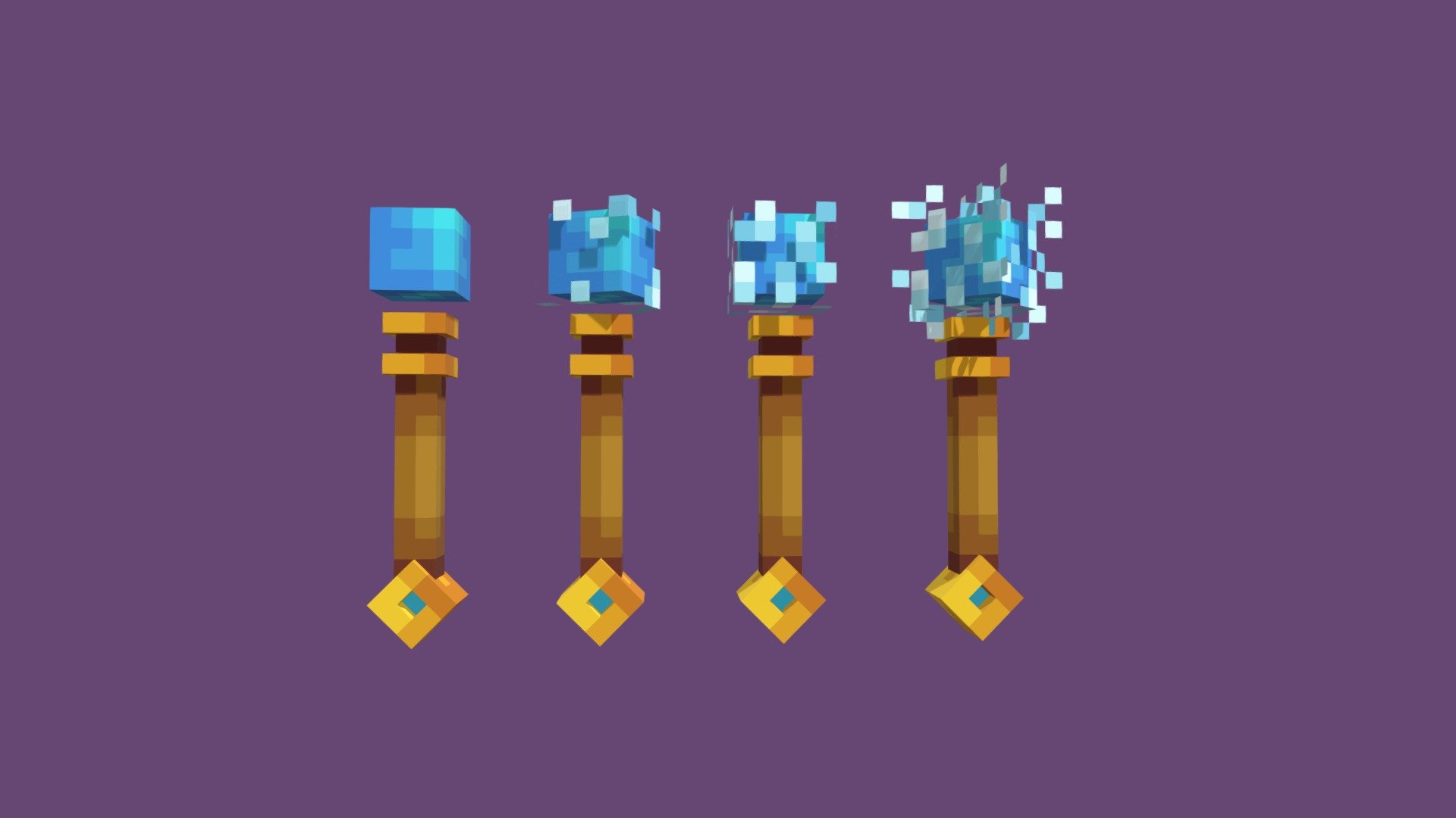 Lightning wand - 3D model by Didindaden [4cc20b5] - Sketchfab
