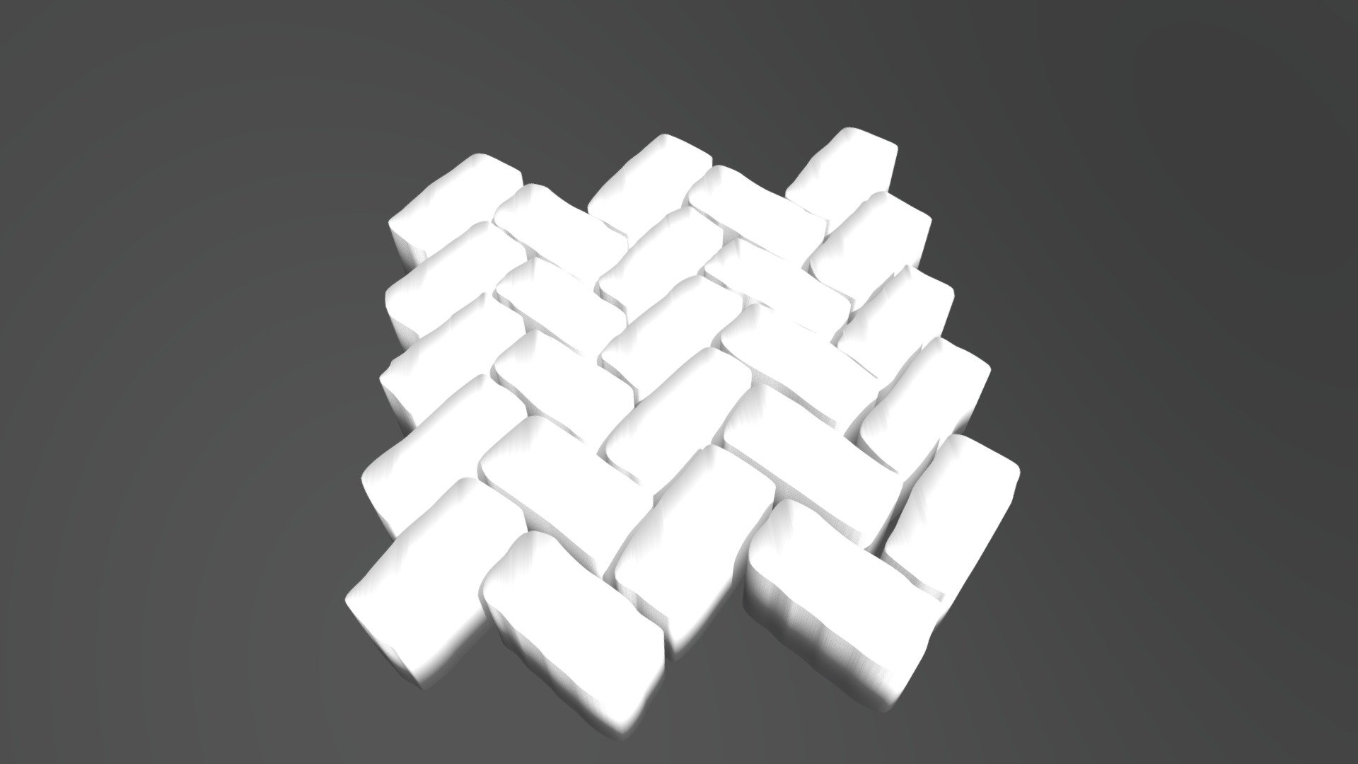 Cobblestone: Herringbone Narrow Side Up - TJ - Download Free 3D model ...