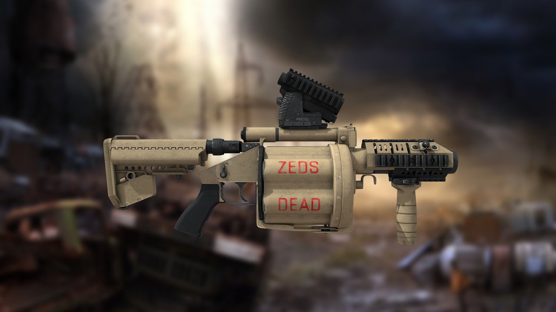 M32A1_GRENADE_LAUNCHER - 3D model by Glenda Studio 3D Outsourcing ...