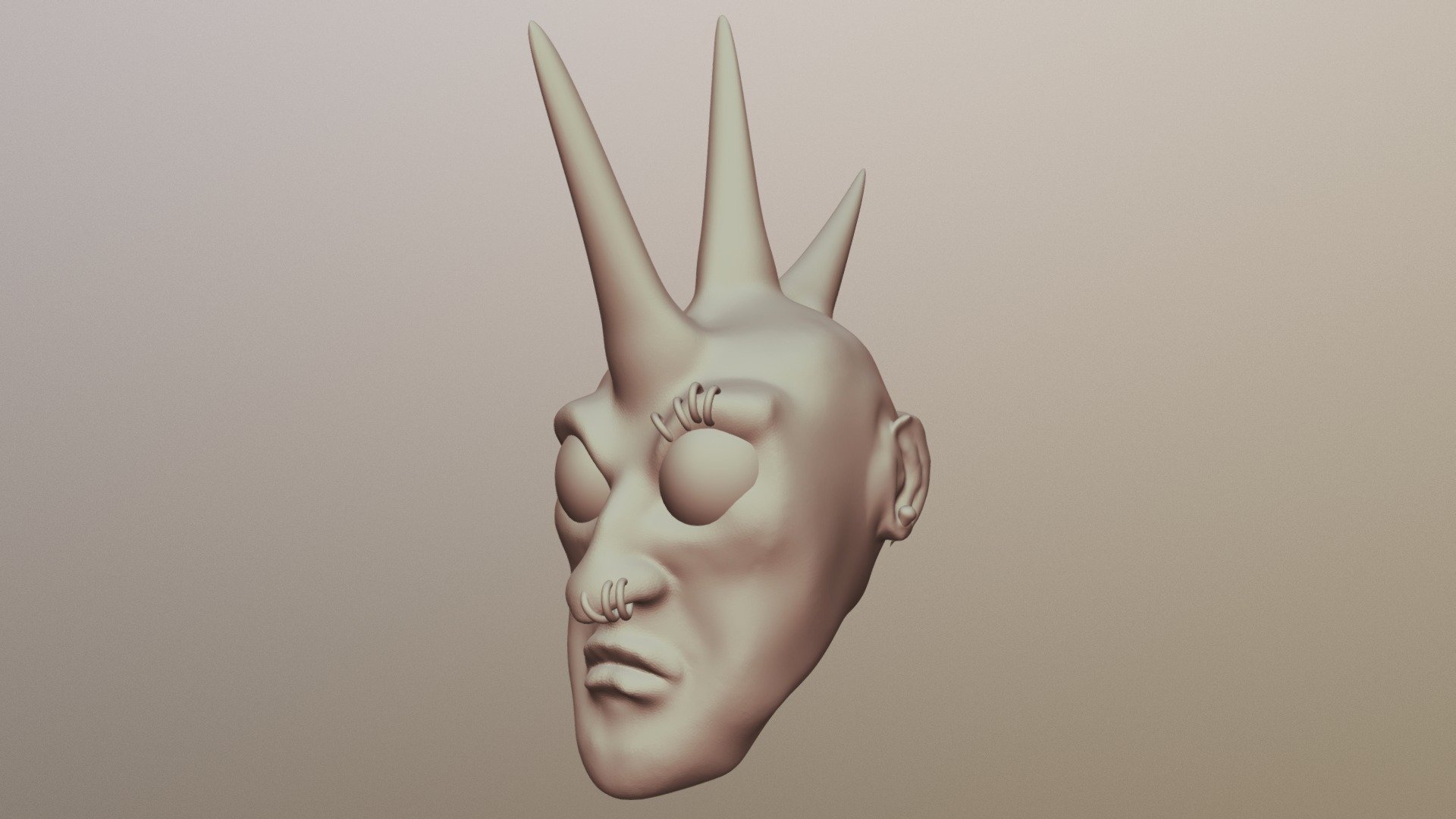 #SculptJanuary18 DAY 13 Punk - 3D model by TommyNom [4ccd413] - Sketchfab