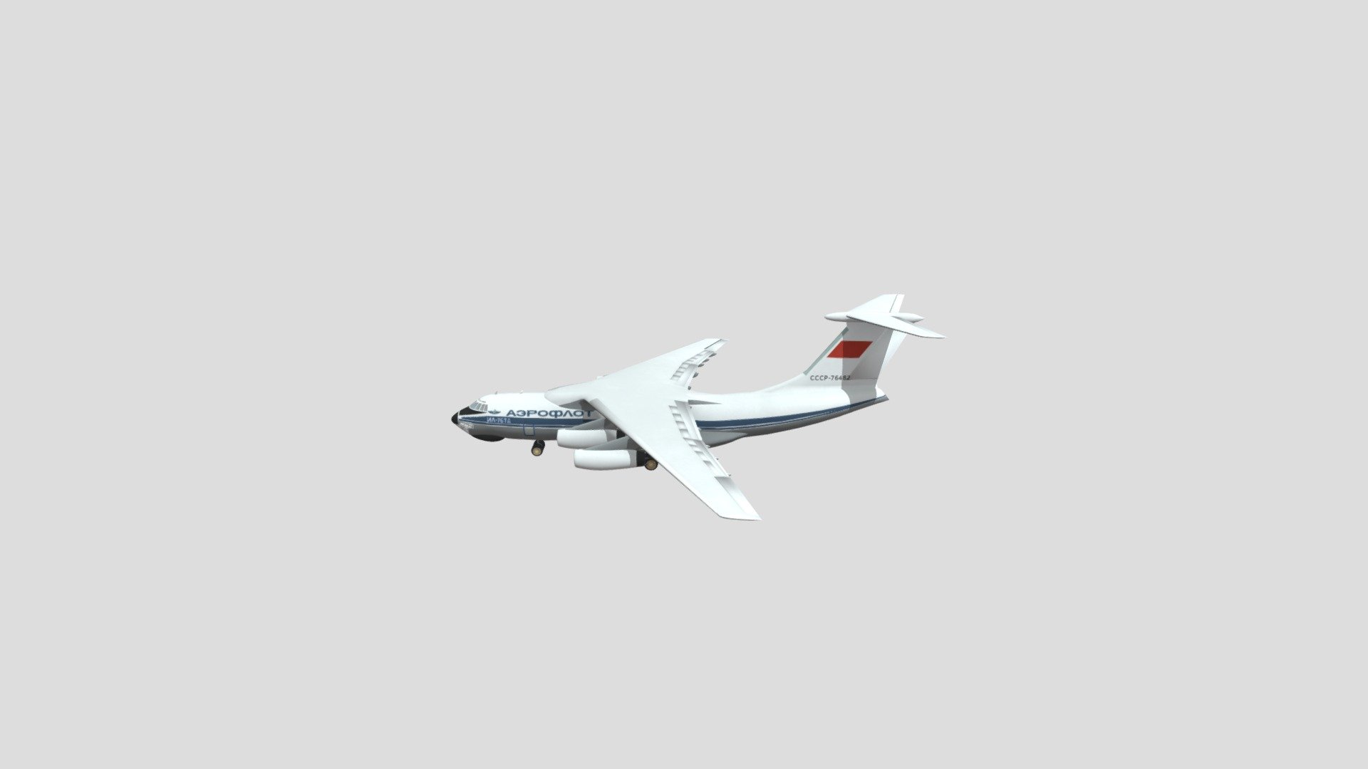 Ilyushin-il-76 - Download Free 3D model by biothrix [4ccdb22] - Sketchfab