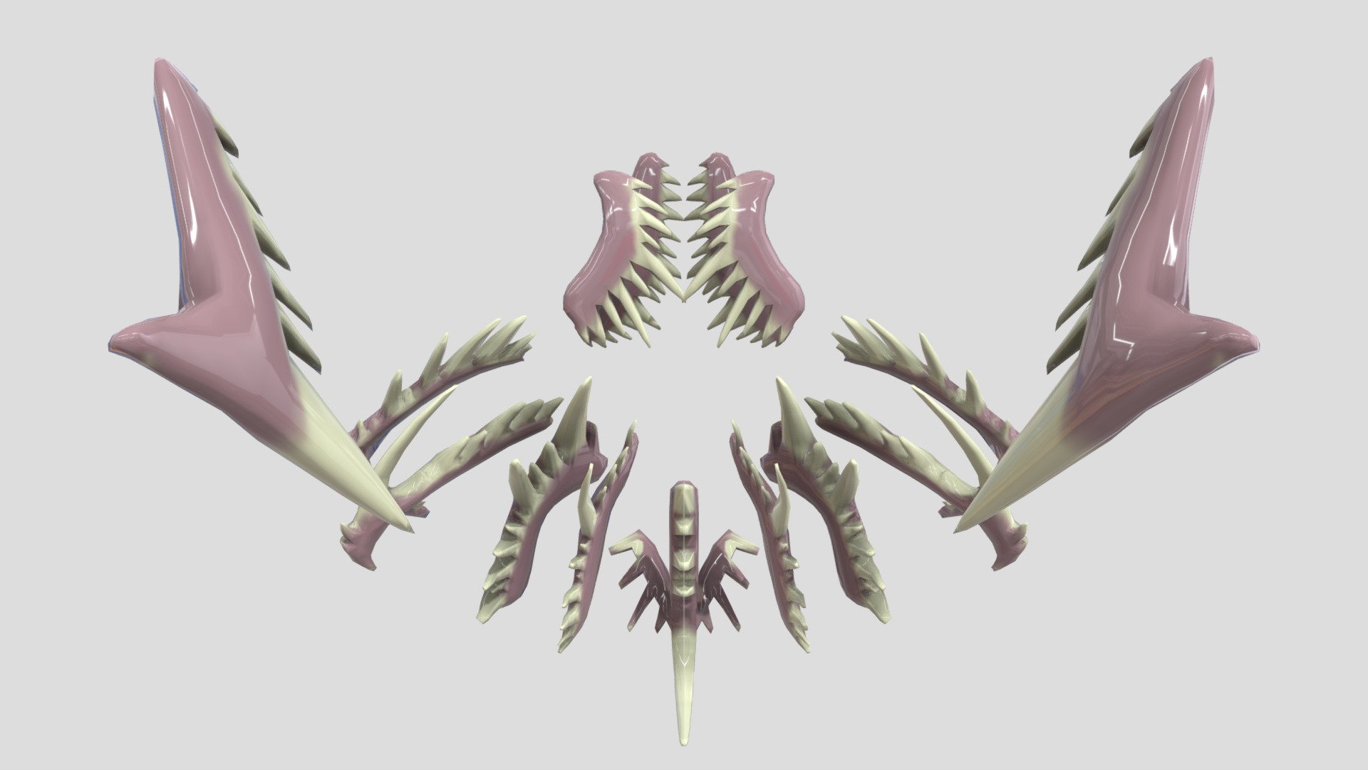 Conodont elements - 3D model by Paleobiome [4cce67d] - Sketchfab