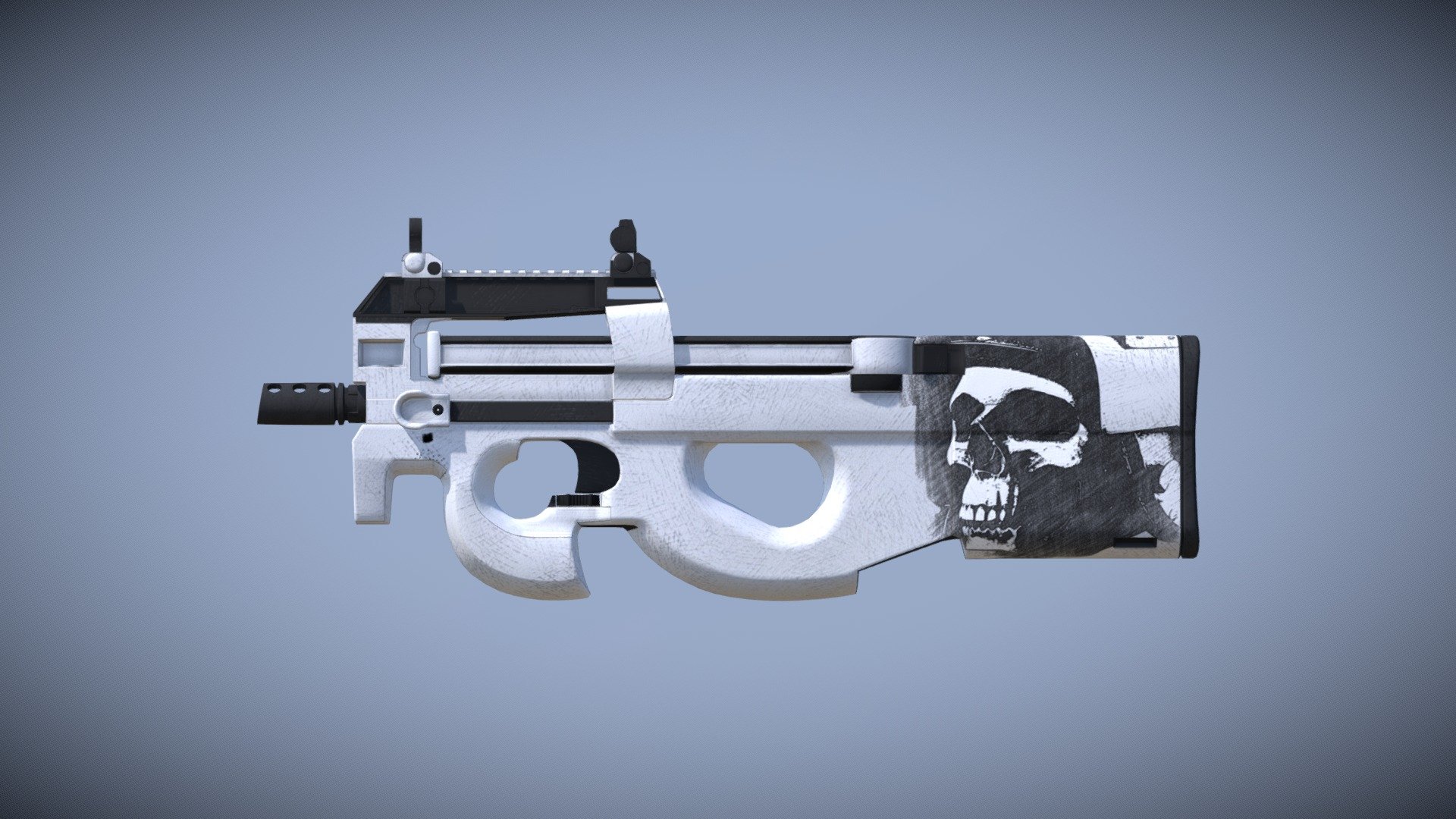 P90 | Paper Warrior - 3D model by Stonewall Jackson (@morgensterneew ...