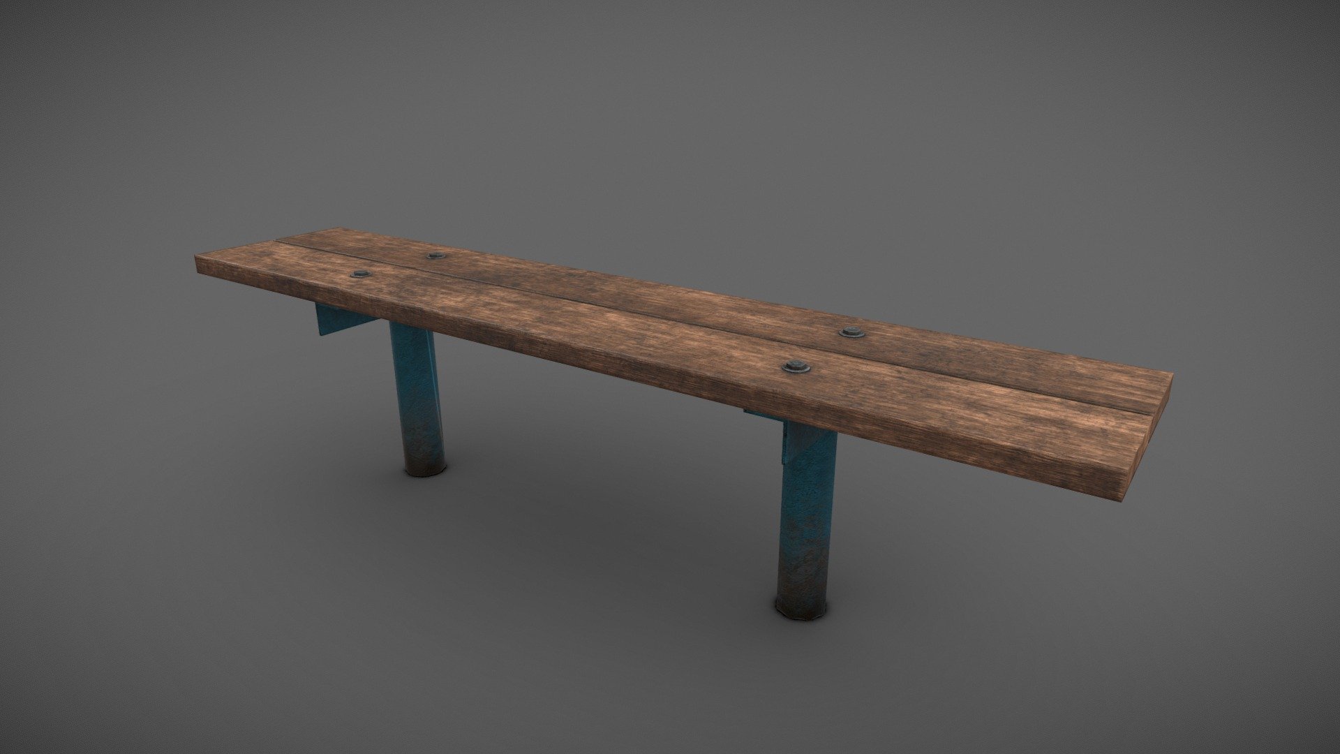 Bench 1 USSR (Game ready) - Download Free 3D model by Nikita Filimonov ...