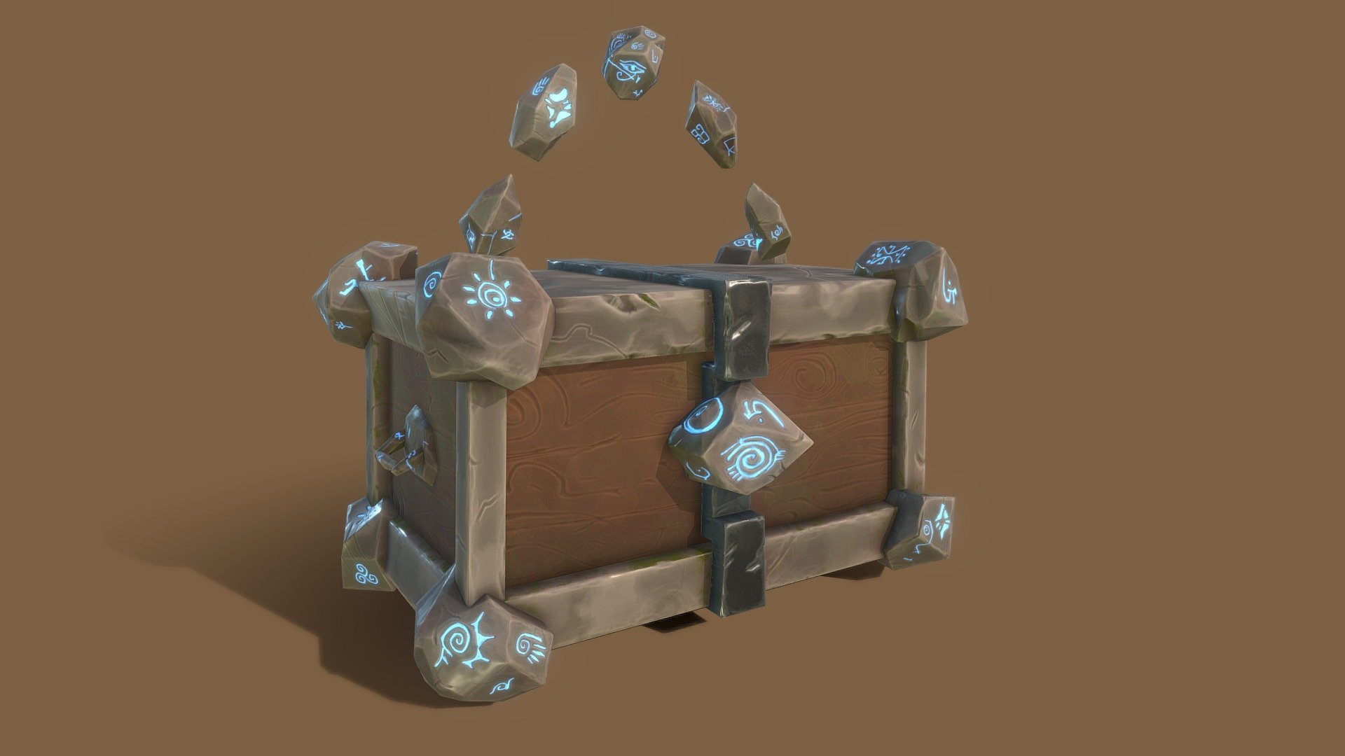 Stylized Fantasy Chest - Download Free 3D model by Ryend ...