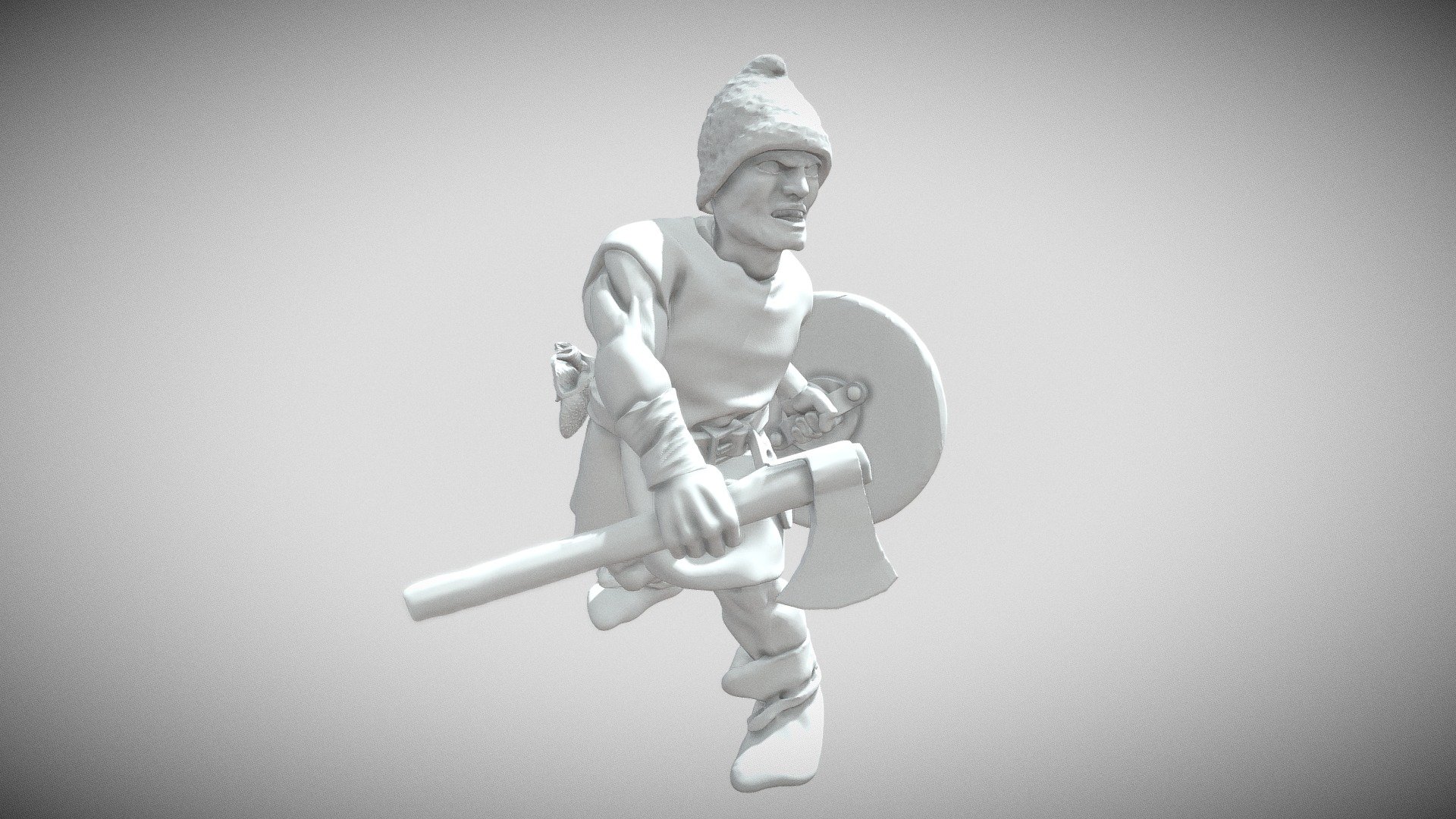village warrior (bushman) - 3D model by AQUILA miniatures (@AQUILA ...