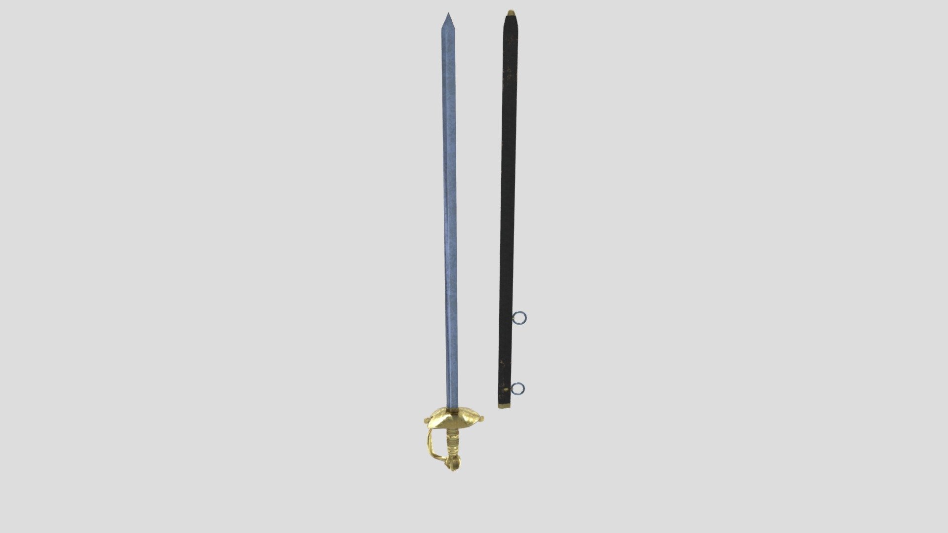 Napoleonic Austrian Officer Epee Sword 1798 - Buy Royalty Free 3D model ...