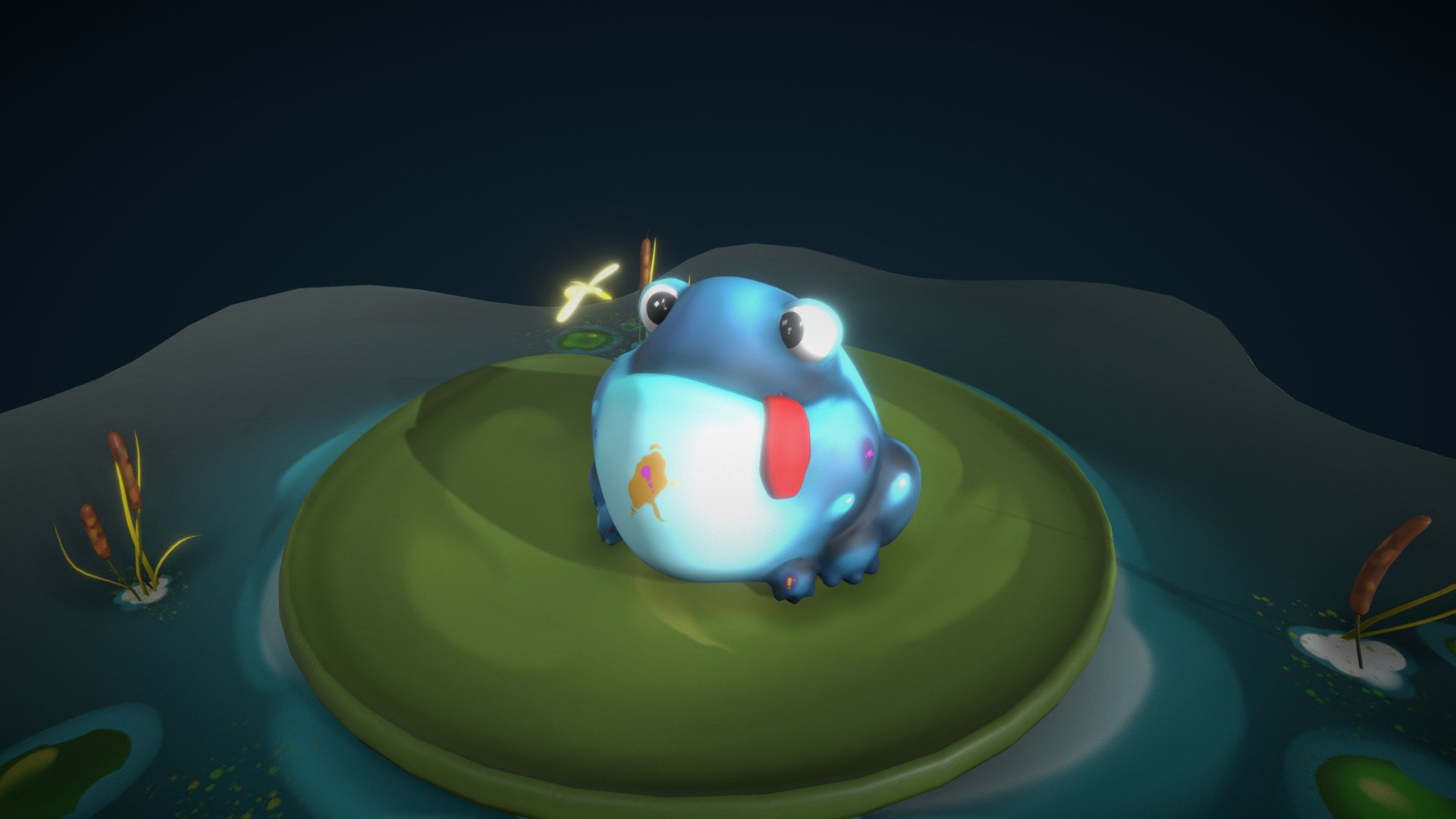 Cute Frog - 3D model by TST1818 [4cd7c59] - Sketchfab