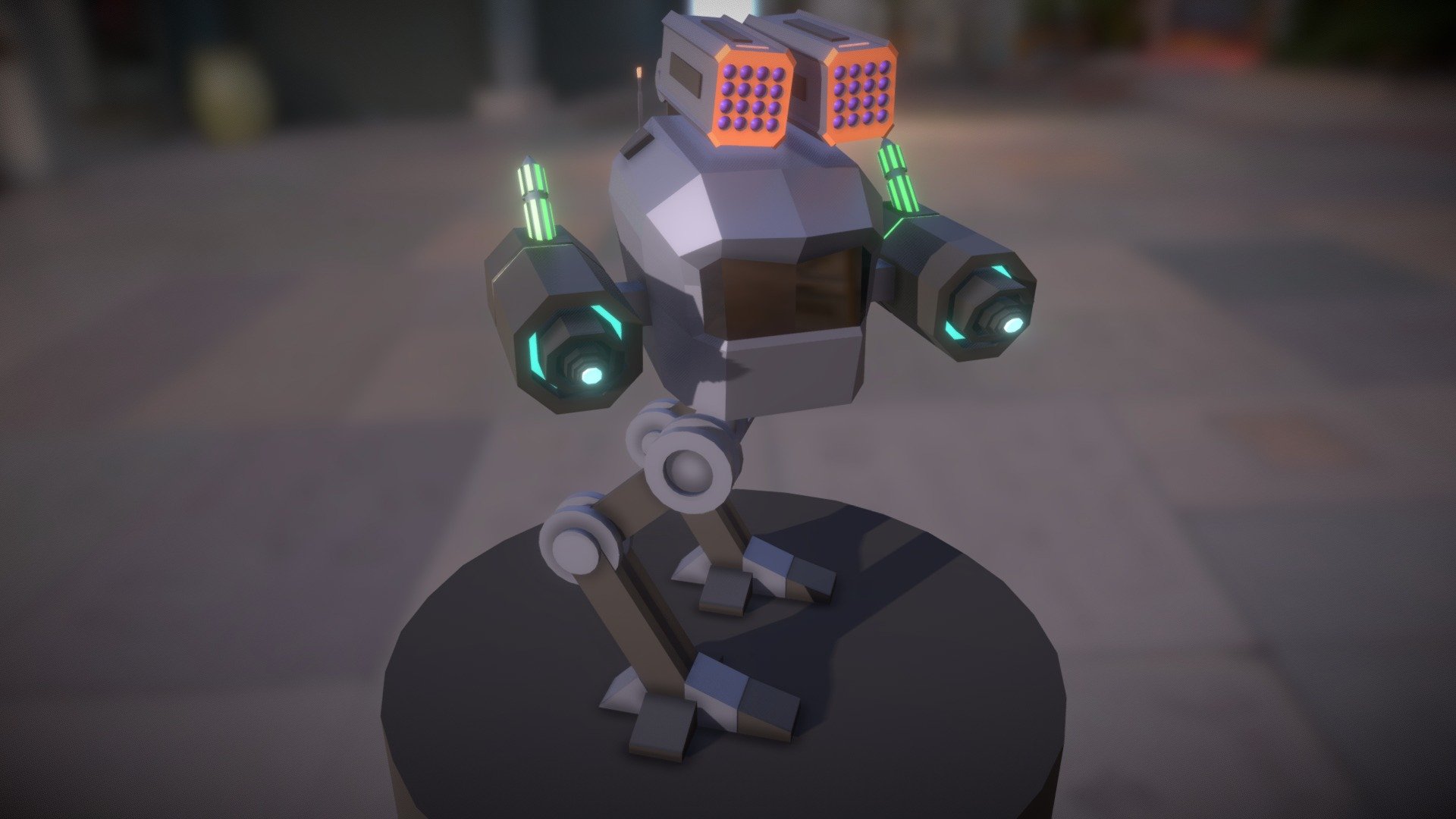 Missile and Energy Weapon Mech - 3D model by meshdrip [4cdeaec] - Sketchfab