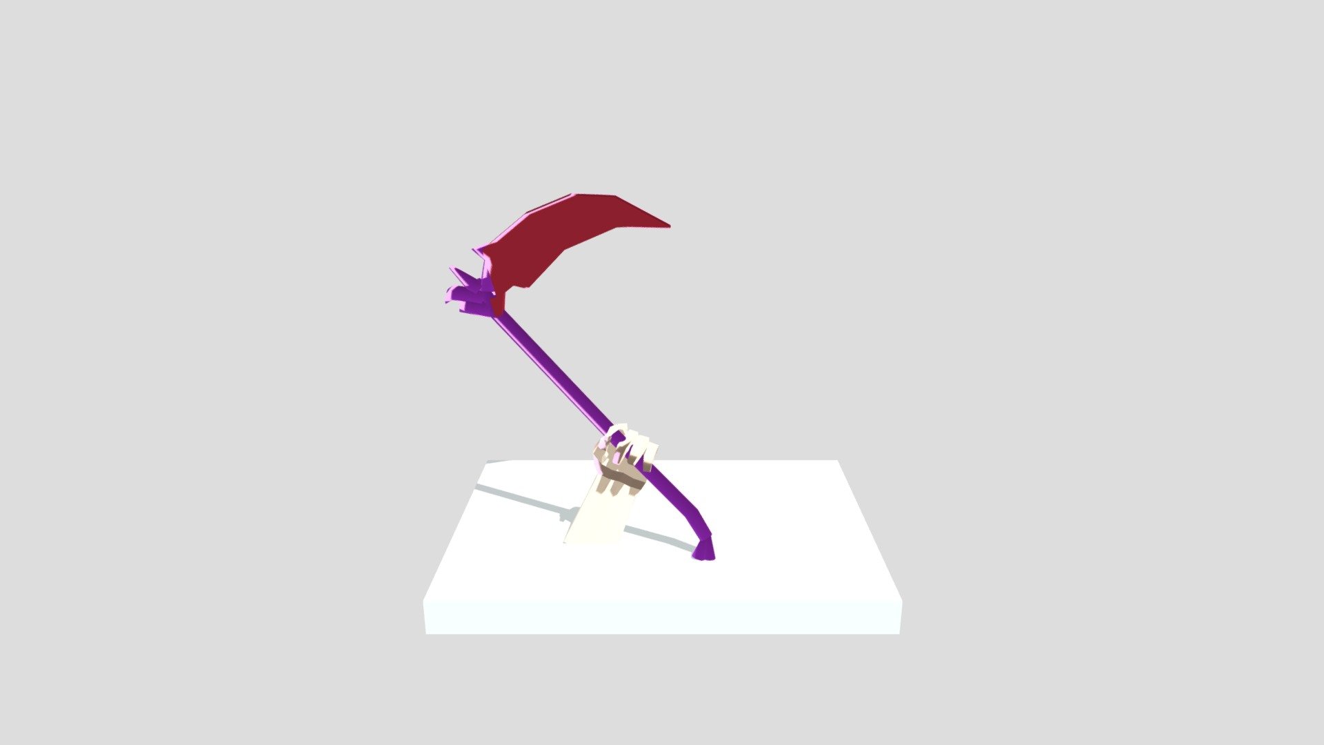 Scythe with hand - Download Free 3D model by rhysgoligher [4cdf786 ...
