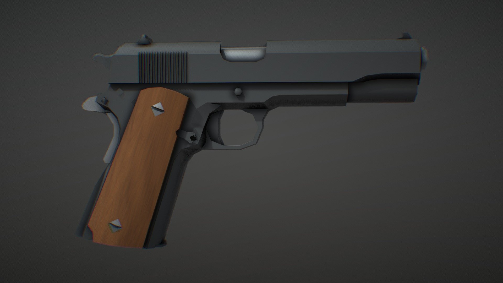 Low-Poly M1911A1 [remade] - Download Free 3D model by notcplkerry [4ce10e5] - Sketchfab