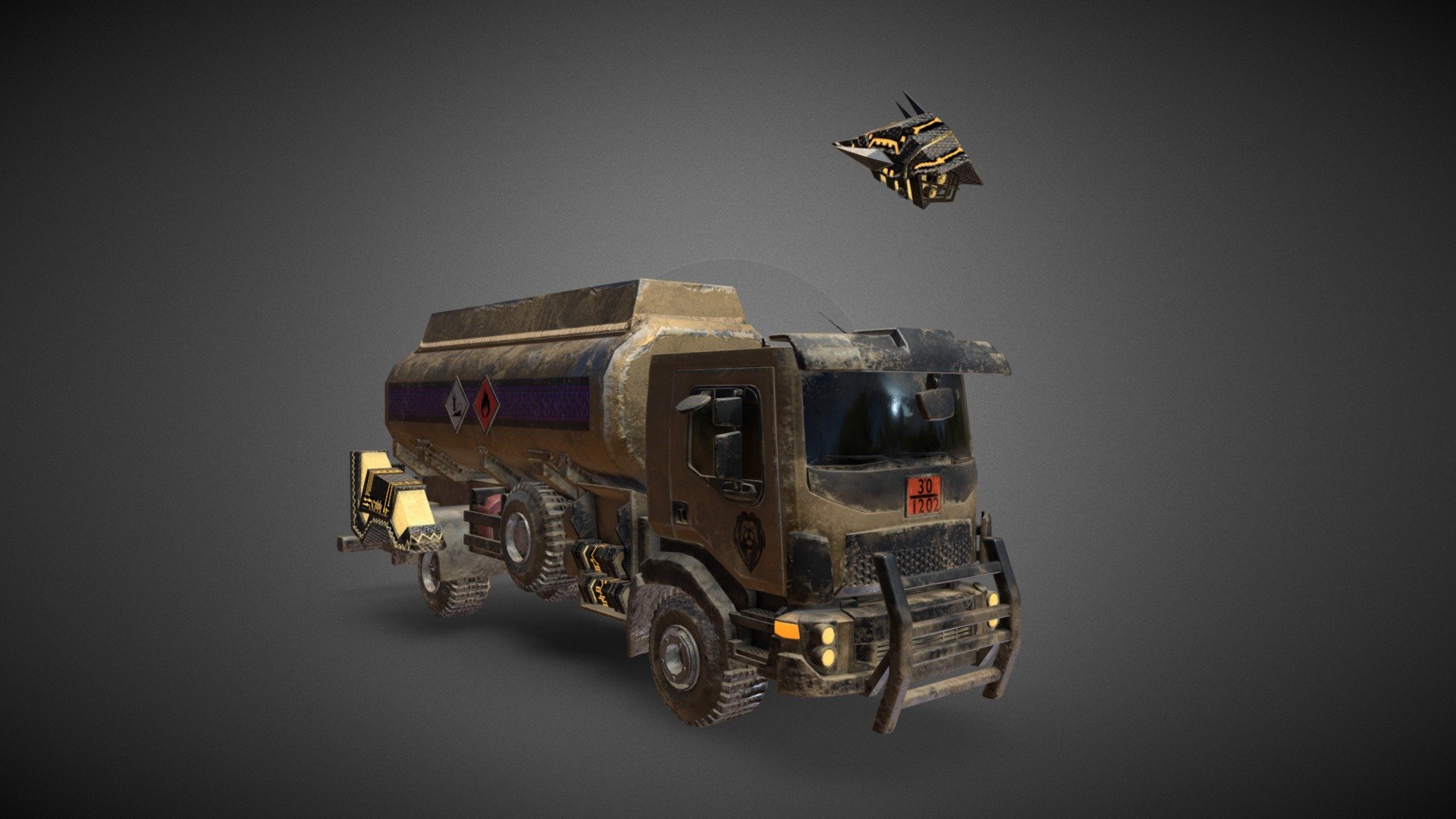 Modified Old Oil Truck - 3D model by AznMarcel [4ce1548] - Sketchfab