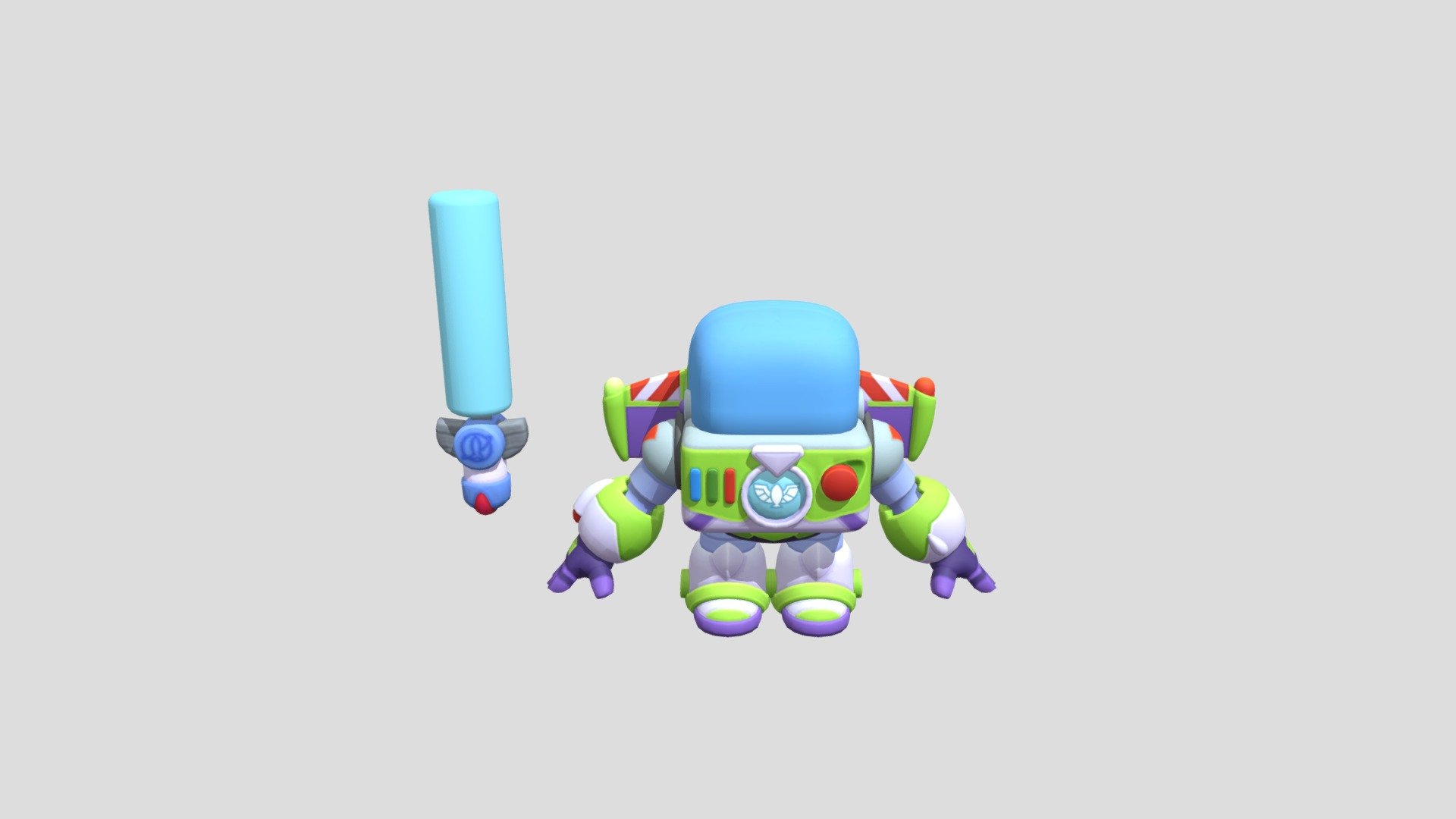 Surge Lightyear T-pose - 3D model by 👾8 bit virus👾 (@epiclogin77 ...