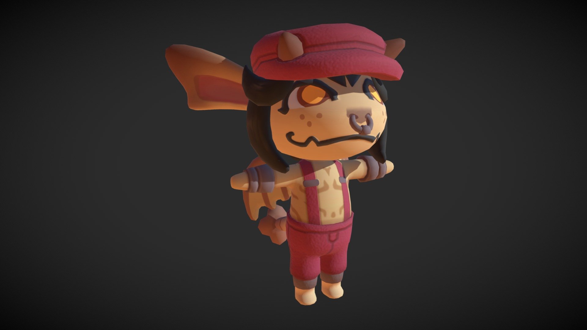 Ivy Deadlock in Animal Crossing style - Download Free 3D model by ...