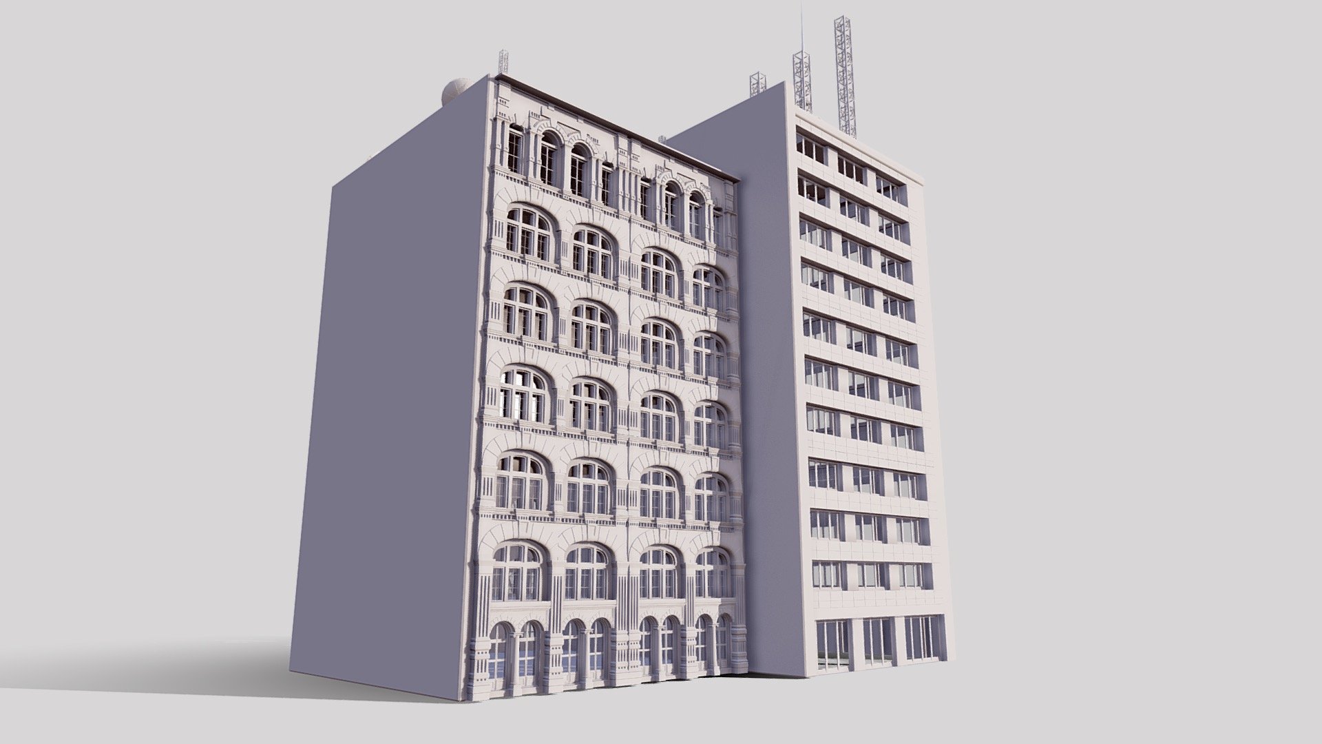 Commercial Building Facade 13 - Buy Royalty Free 3D model by Giimann ...