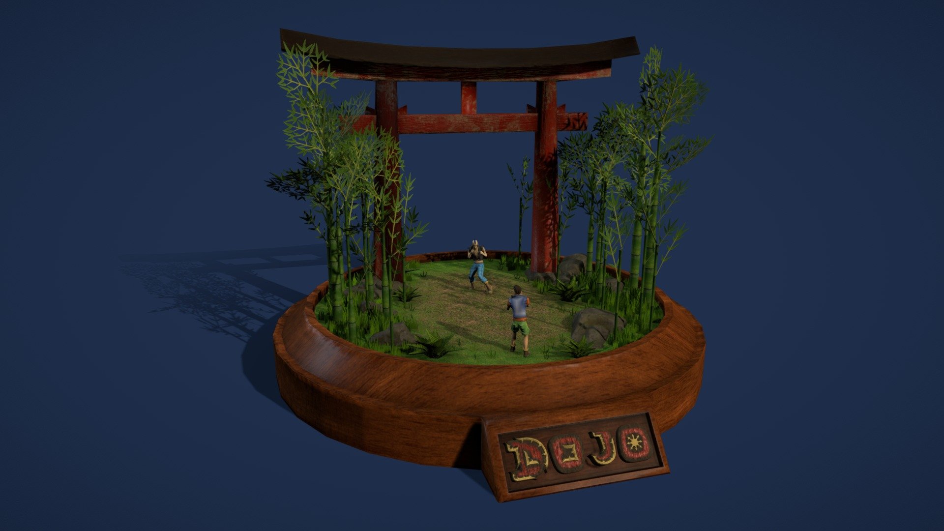 Diorama_DOJO - 3D model by Davide Chiarenza (@IlTurco) [4ce8aef ...