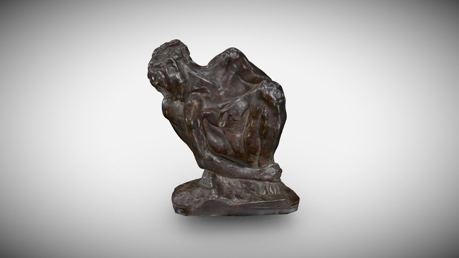 Crouching woman by Auguste Rodin (SOTAG : 1422) - 3D model by ...