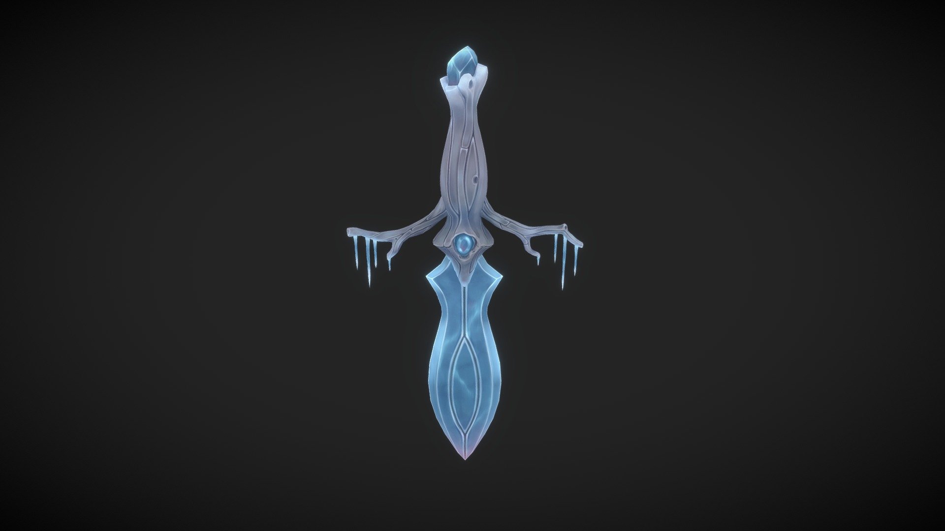 Winter Dagger - 3D model by __clstr [4cf24a5] - Sketchfab
