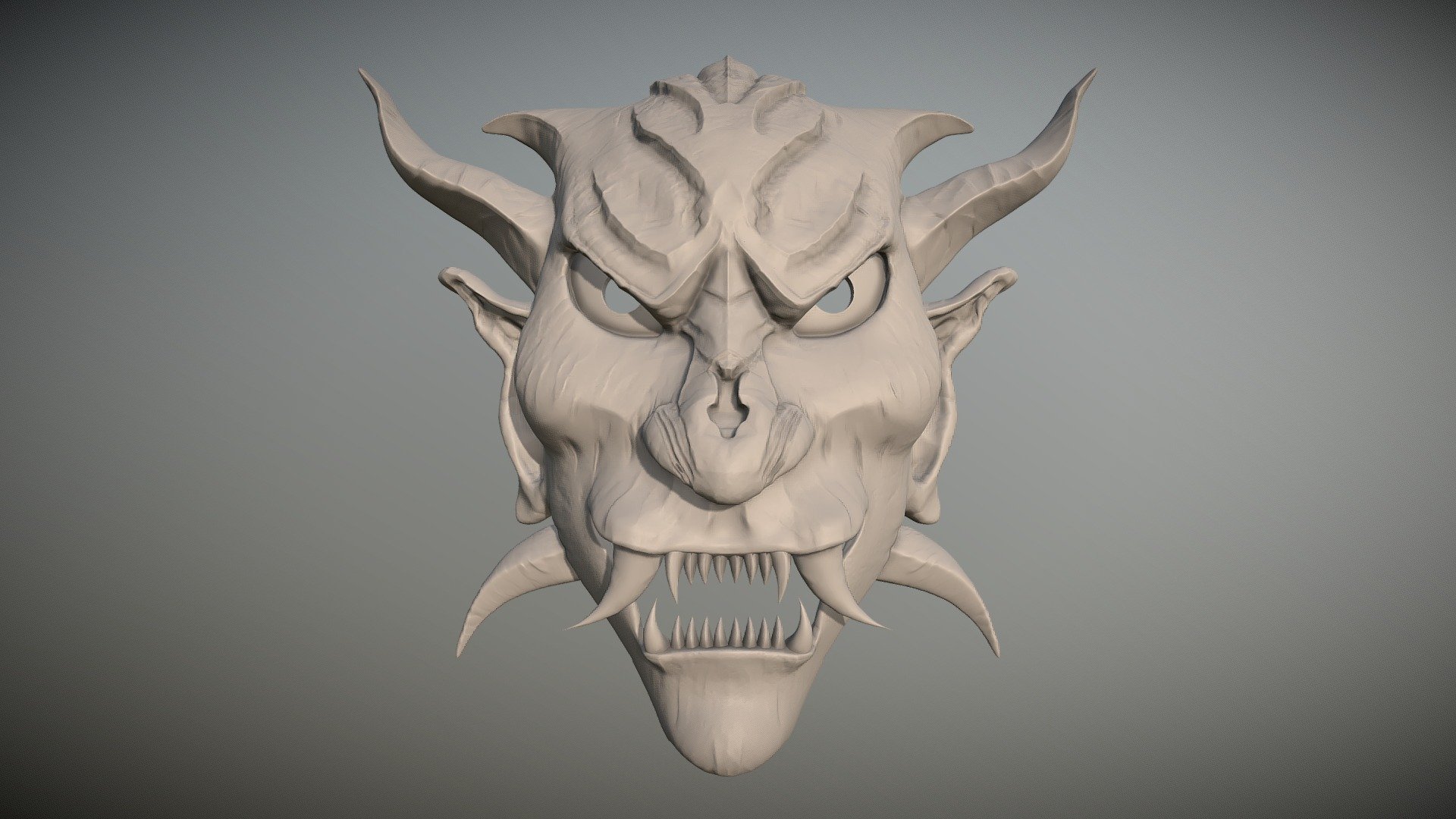 GGERMON DEMON MASK - Buy Royalty Free 3D model by robulltec [4cf32ed ...