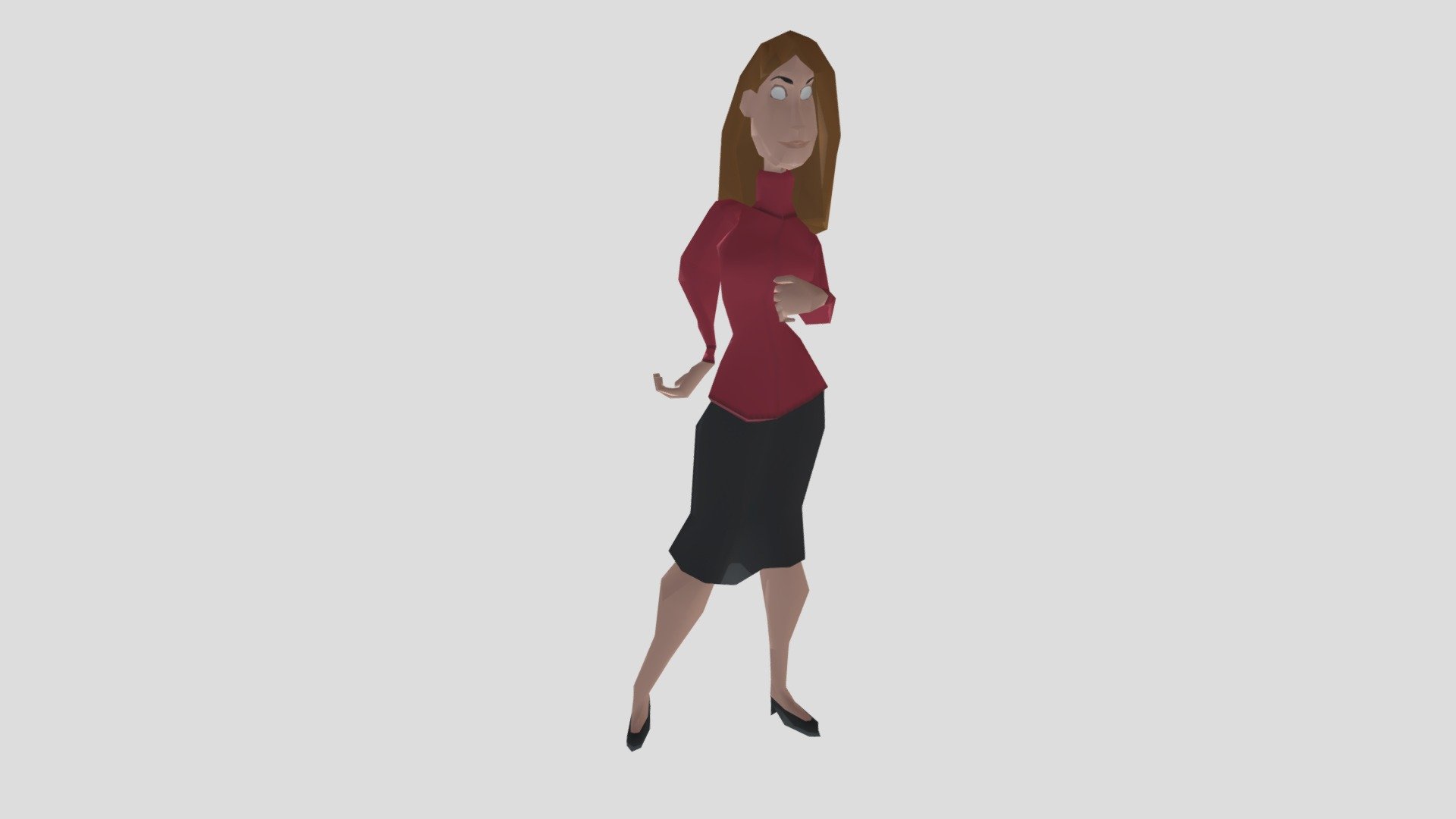 Female Reporter - Download Free 3D model by chikn nuggit and spongebob ...