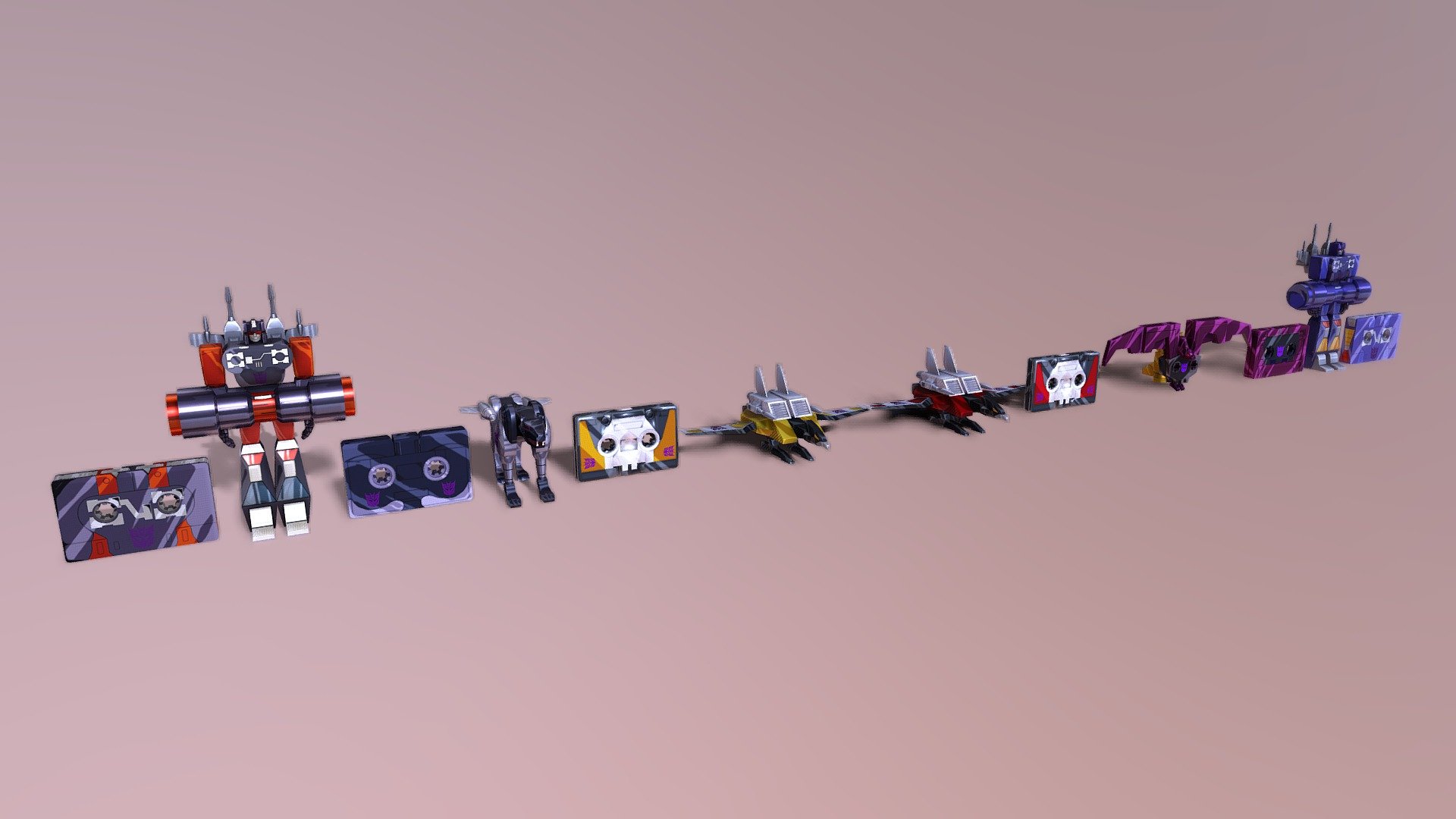 Cassette Cons - Transformers Devastation - Download Free 3D model by ...