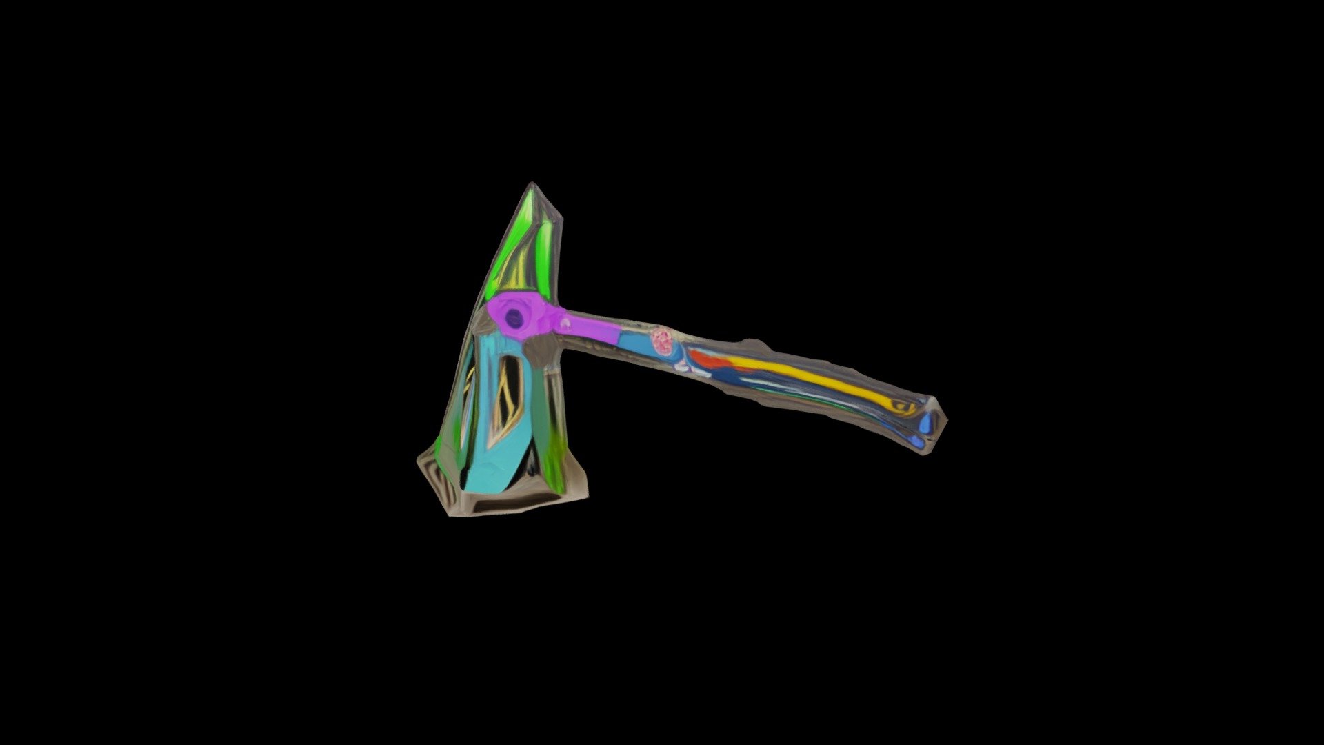 melee axe Game weapon - Download Free 3D model by av.susamp [4cf60b8 ...