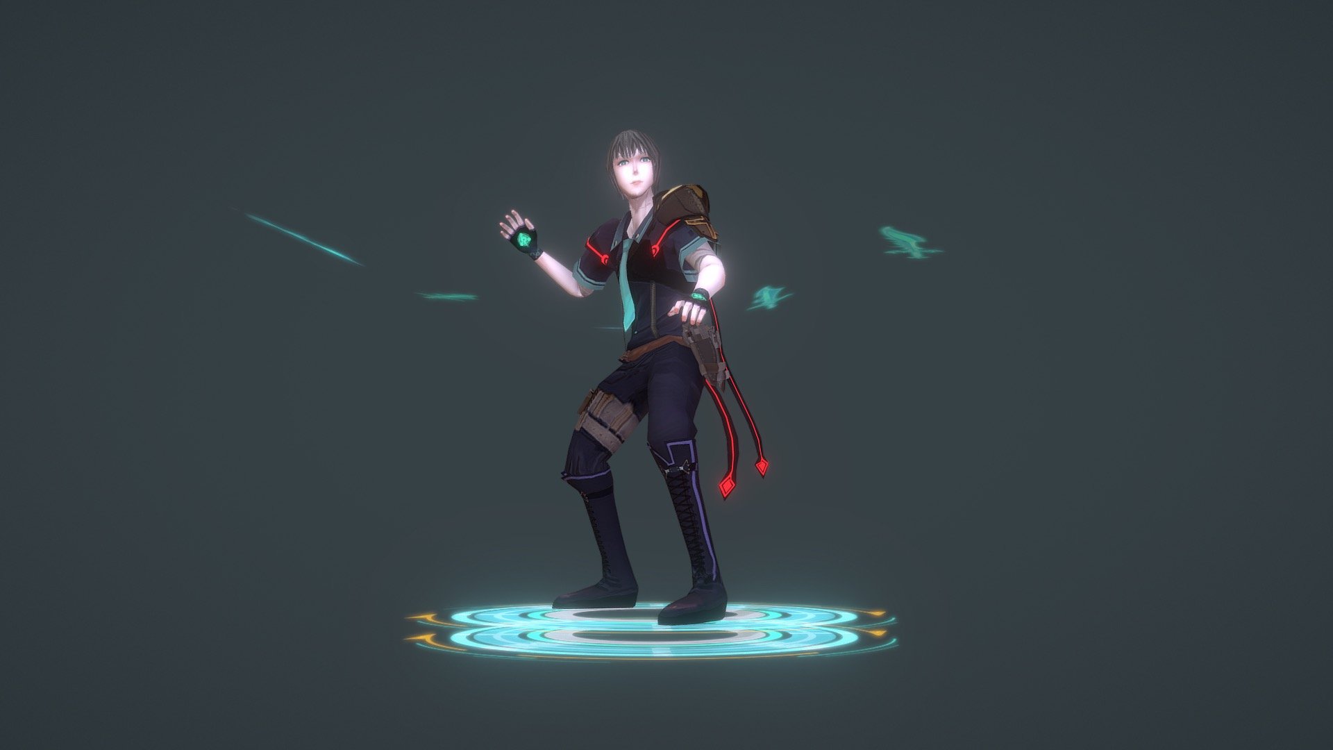 MOBA Game Character -Particle Effect - 3D model by CHA (@cgim) [4cf7d33 ...