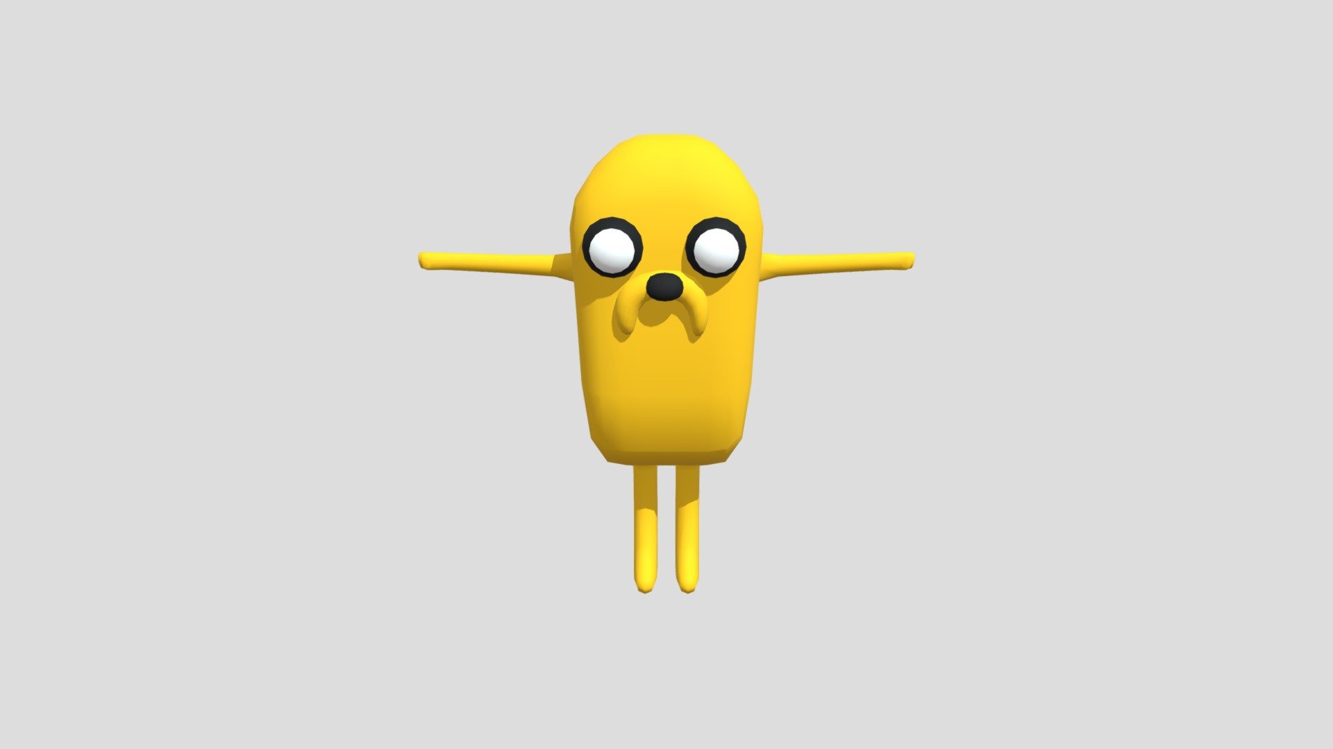 Jake the dog - Download Free 3D model by EmanuelP [4cf8371] - Sketchfab