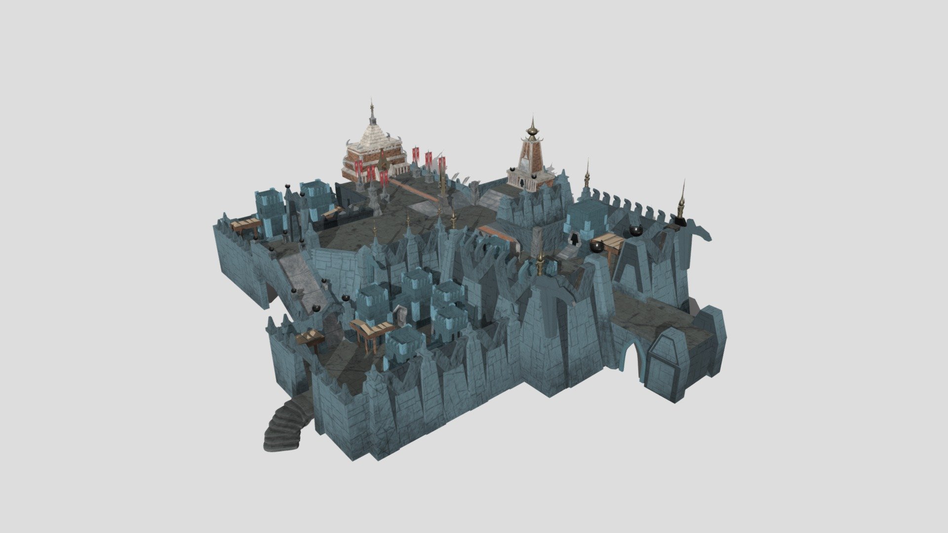 Castle - Download Free 3D model by annalapatata [4cf993d] - Sketchfab