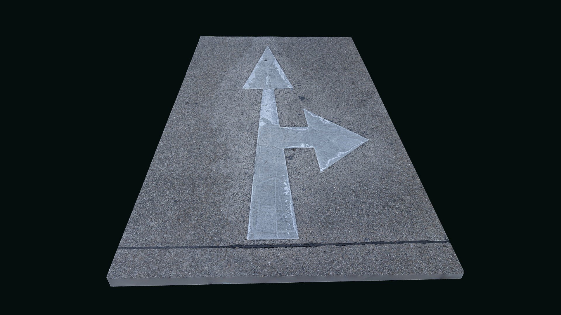 Street markings in Vienna."The Arrow" - Buy Royalty Free 3D model by ...