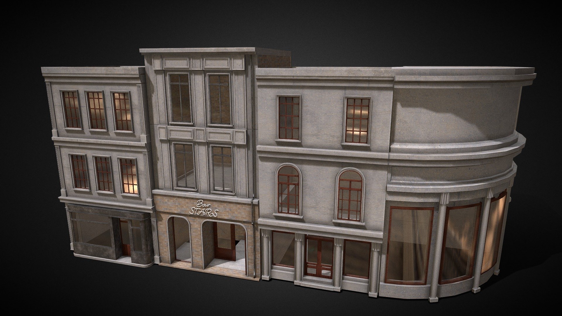 Random buildings - 3D model by pacpak [4cfc361] - Sketchfab