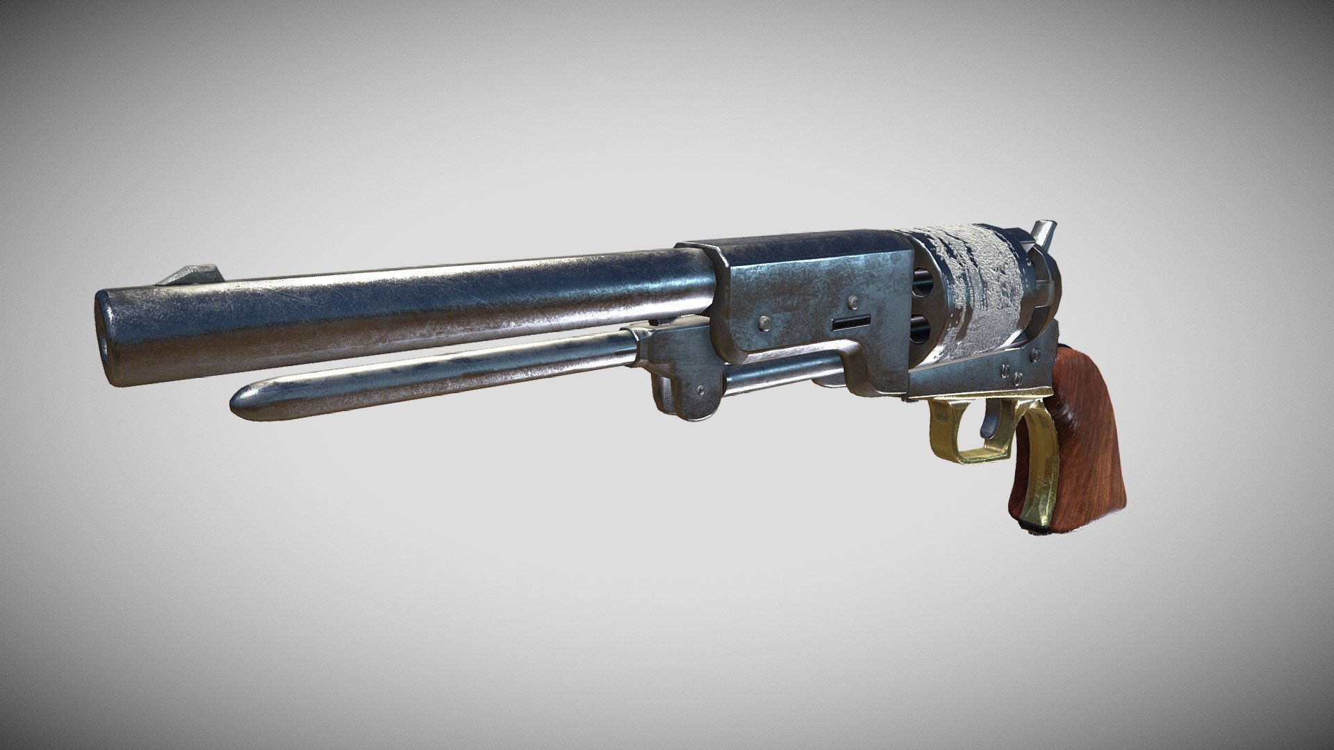 Colt Walker Pistol - 3D model by Brazen0412 [4cfccea] - Sketchfab