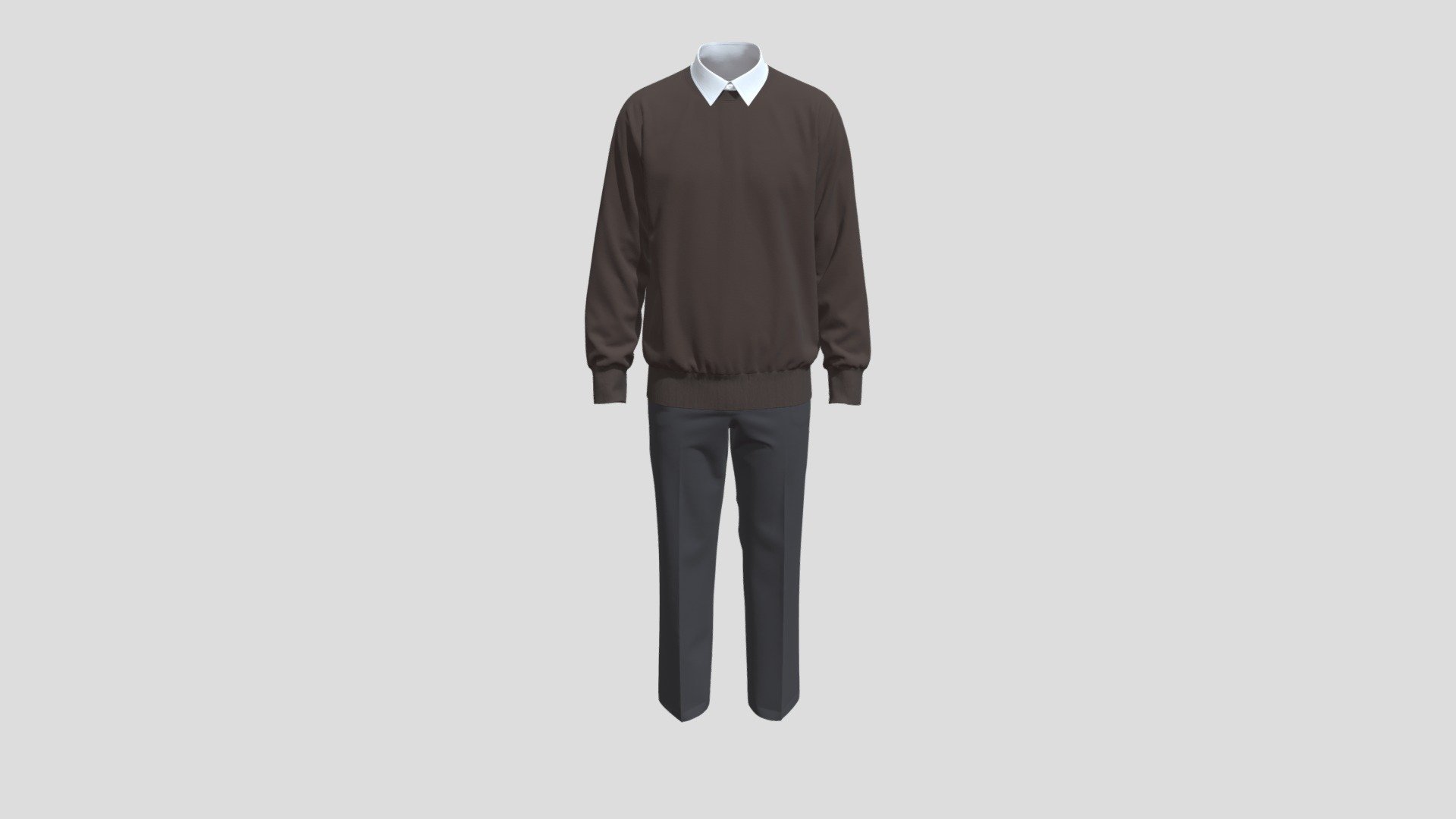 Casual Men Outfit - Collar Out - Buy Royalty Free 3D model by najdmie ...