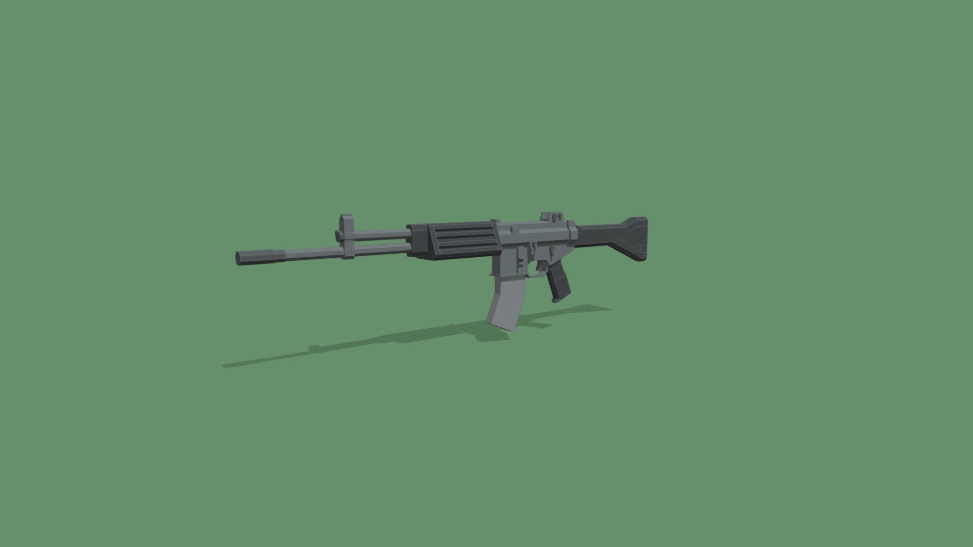 K-2 Korean Assault Rifle (made with Blockbench) - 3D model by Egg_And ...