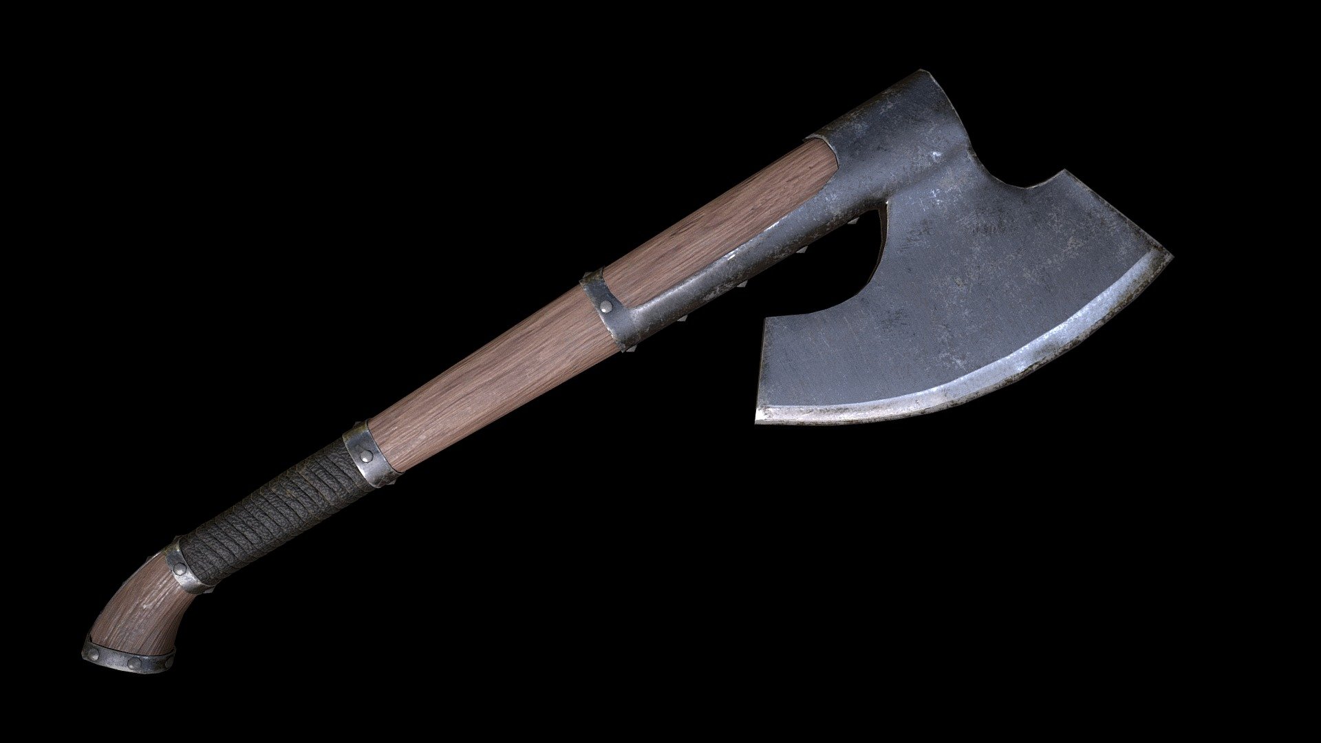 Combat Axe - 3D model by adriangorowski [4d006a0] - Sketchfab