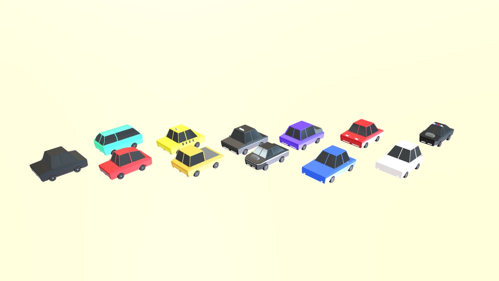Pack Low poly cars - Download Free 3D model by Arles Arenas ...