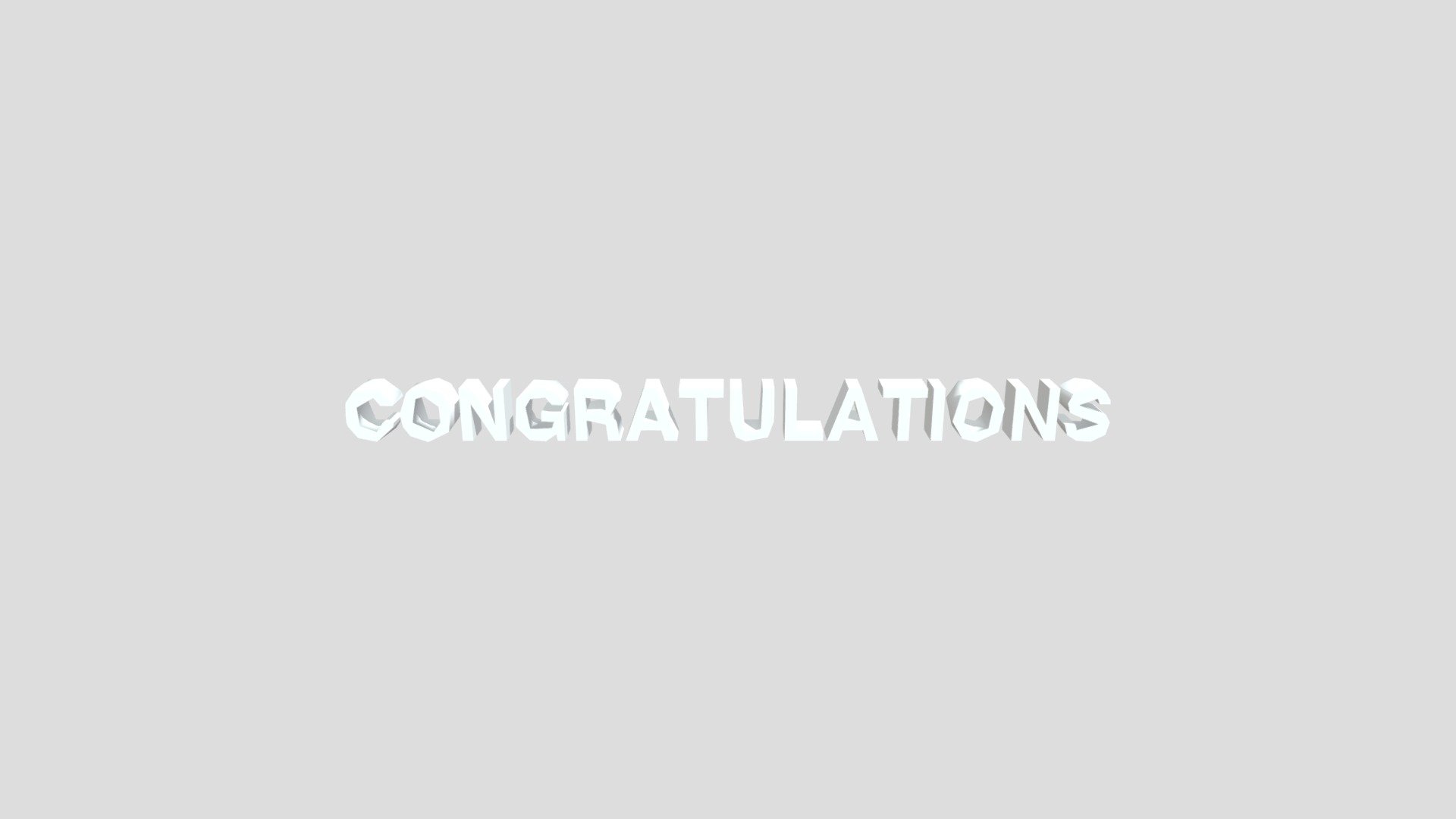 Congratulations - Download Free 3D model by taaaylor4really (@taaaylor ...