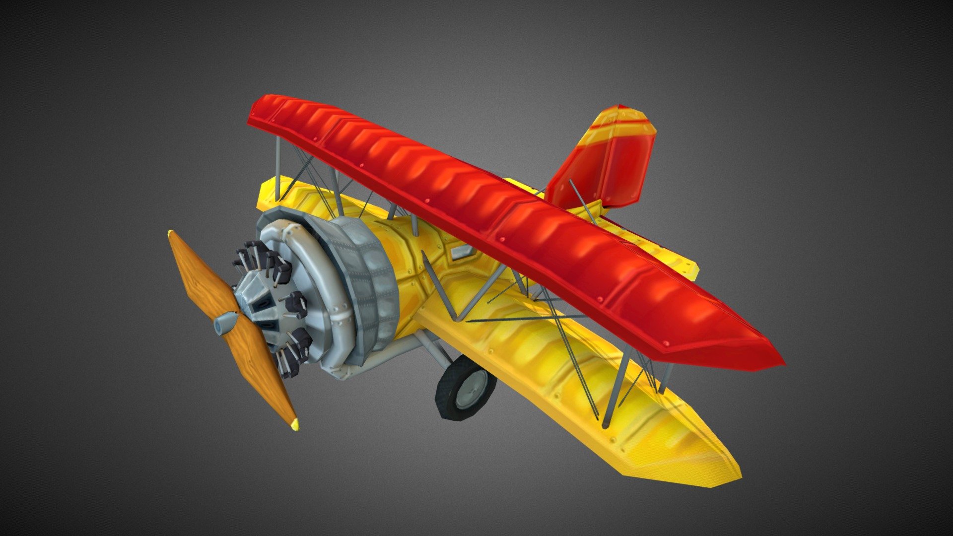 The Flying Circus - stylized Boeing Model 40 - 3D model by Margo Desmet ...
