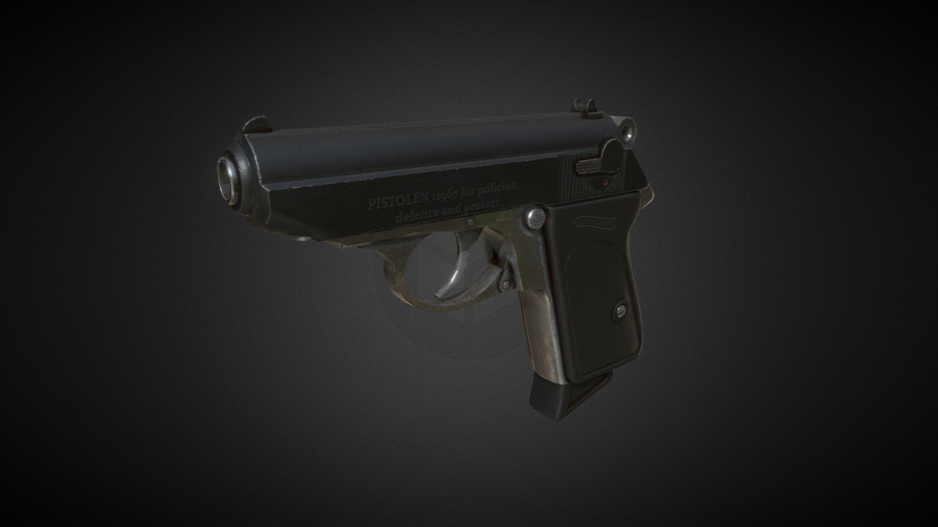 Walther PPK (free) - Download Free 3D model by chyzhykov.roman ...
