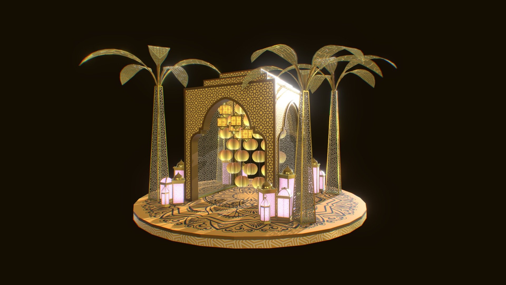 Moslem Booth - Buy Royalty Free 3D model by JD (@jond.hendri) [4d0516c ...