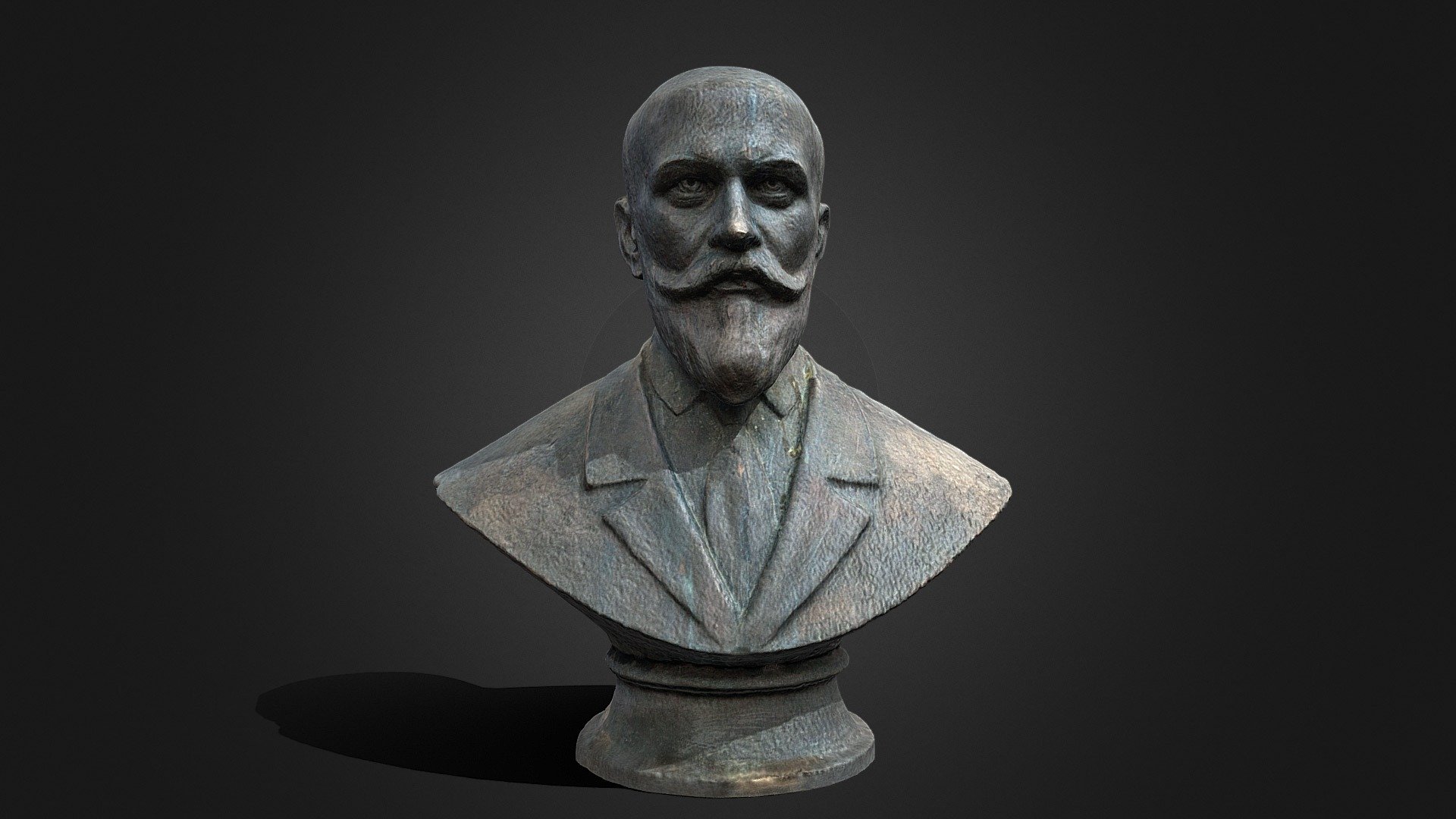 A monument to Nilo Khasevych in Rivne - 3D model by interaction ...