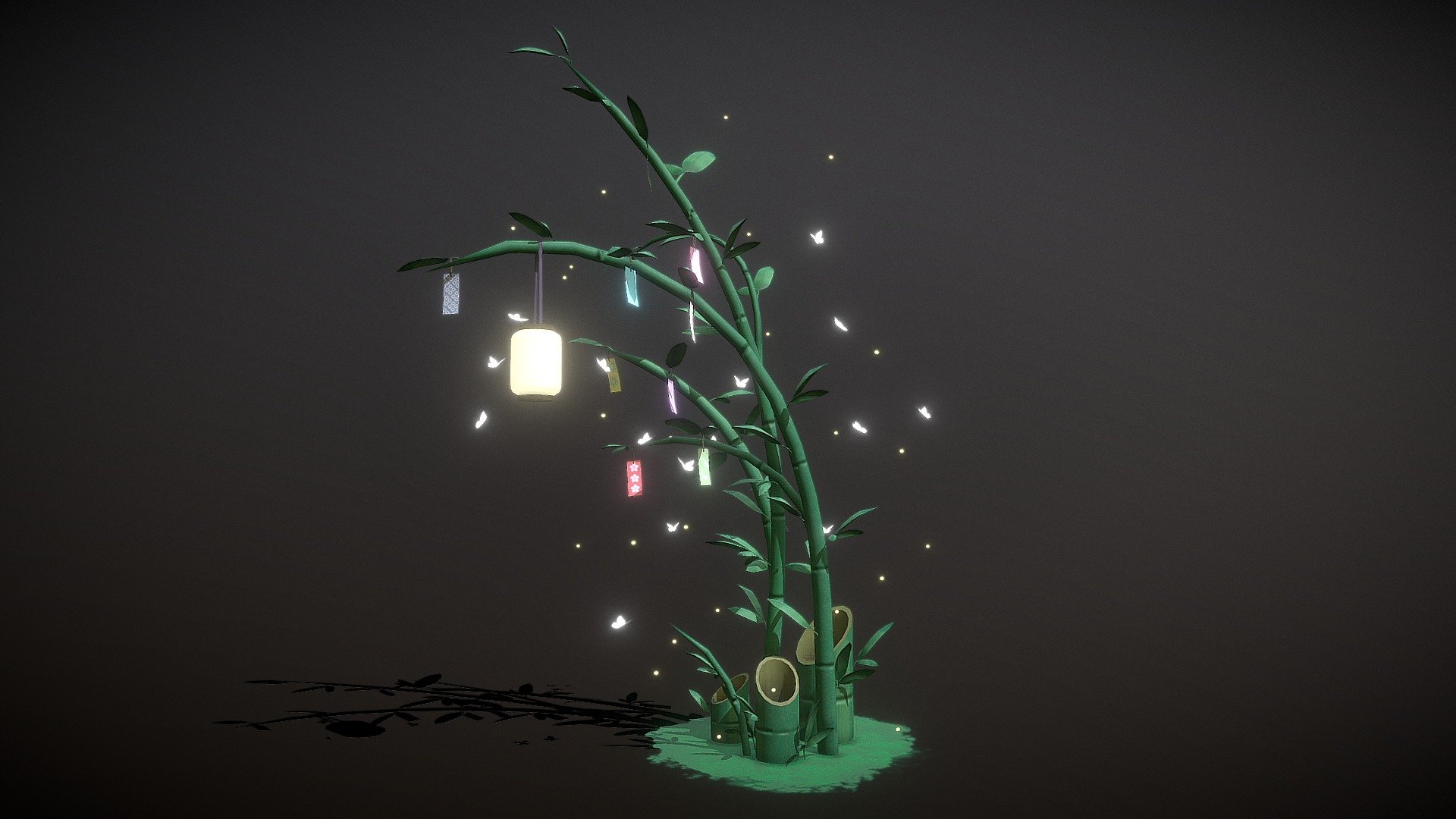Japanese Wish Tree - Buy Royalty Free 3D model by tran.ha.anh.thu.99 ...