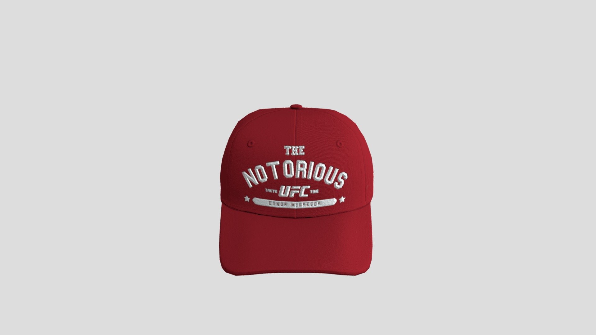 SM TT Curved Bill Tieback CMcG Notorious Red 01 - 3D model by NW3D ...